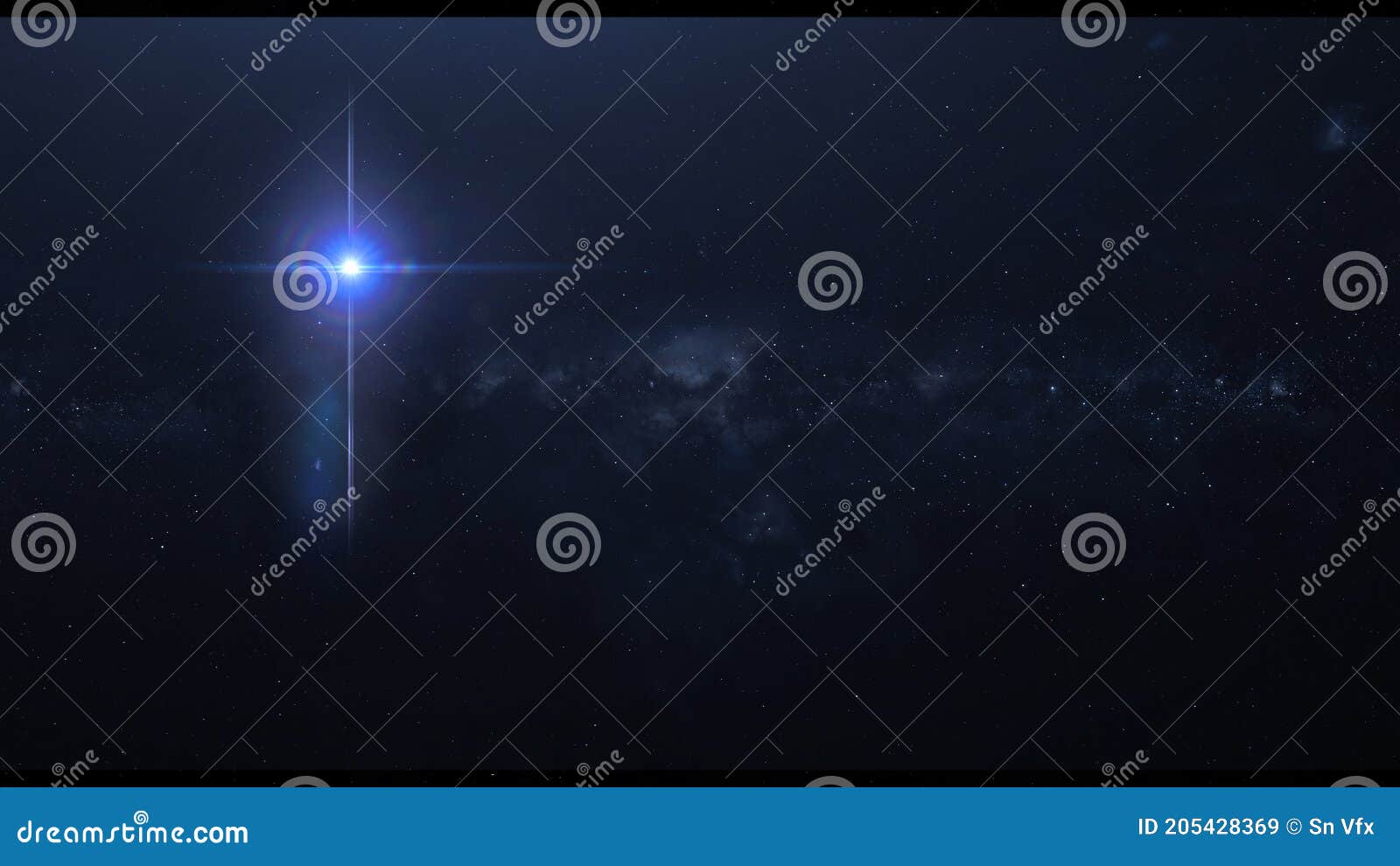 Star Of Bethlehem, Or Christmas Star, Starry Sky Over Mountains And ...