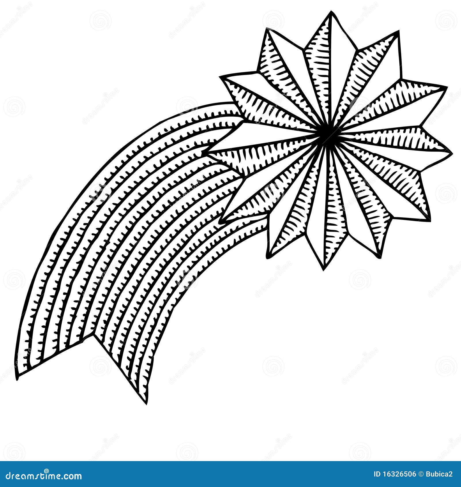 Christmas star drawing stock vector. Illustration of christmas - 16326506