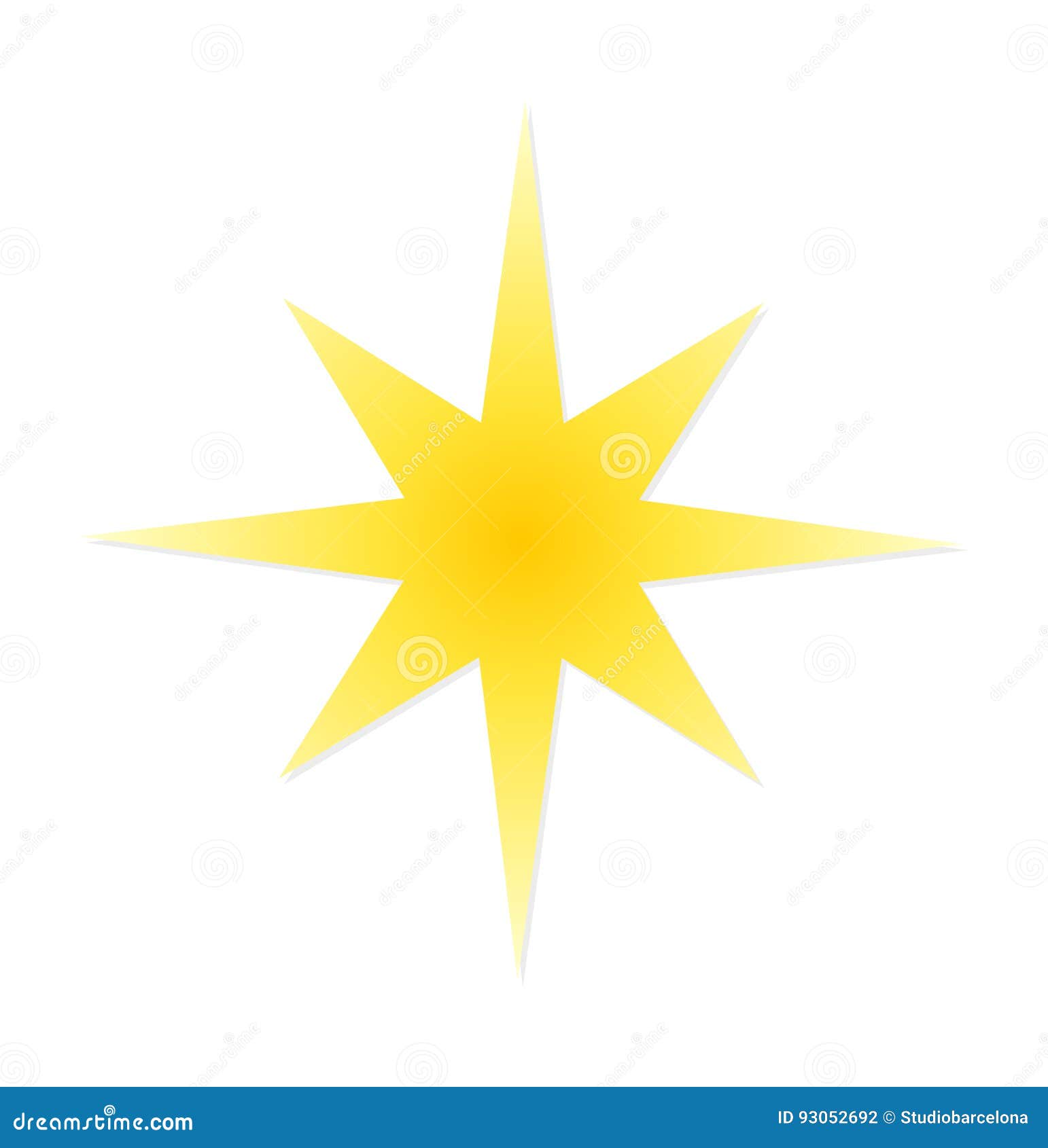 Christmas star icon stock vector. Illustration of gradient - 93052692
