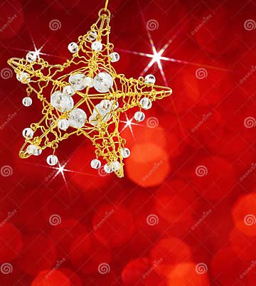 Christmas Star with Red Lights Stock Image - Image of light, xmas: 11021725