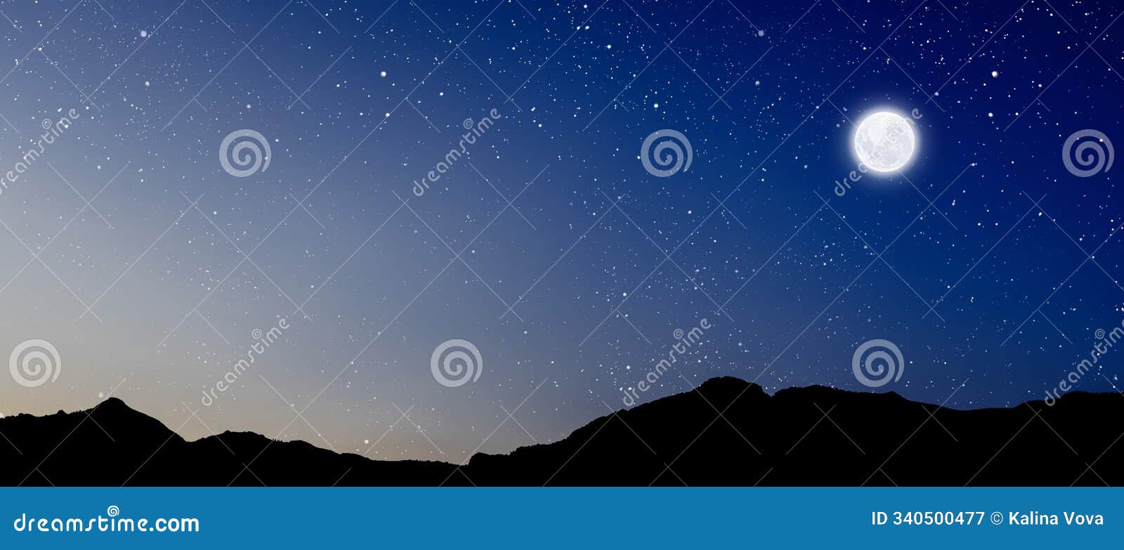 Christmas Star Shines at Night Over the Mountains of Bethlehem Stock ...