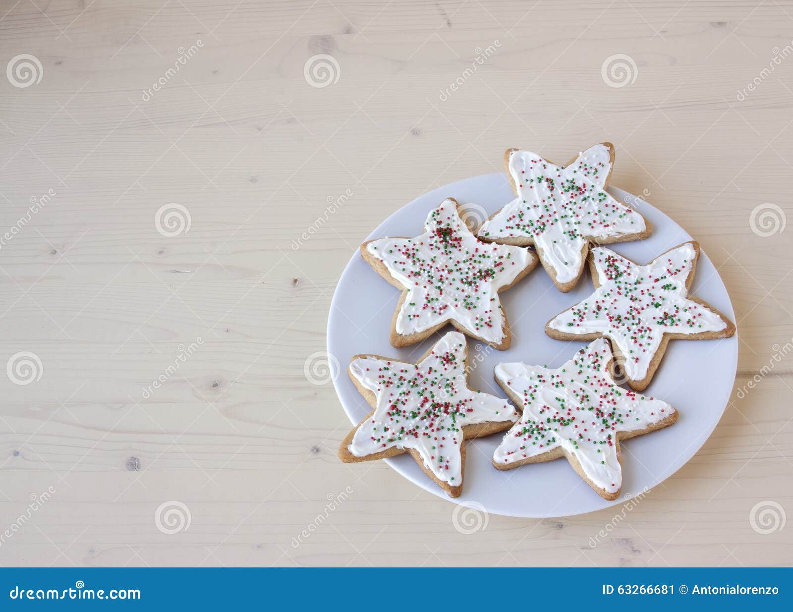 Christmas Star Sugar Cookies Stock Image - Image of celebration, sugar ...