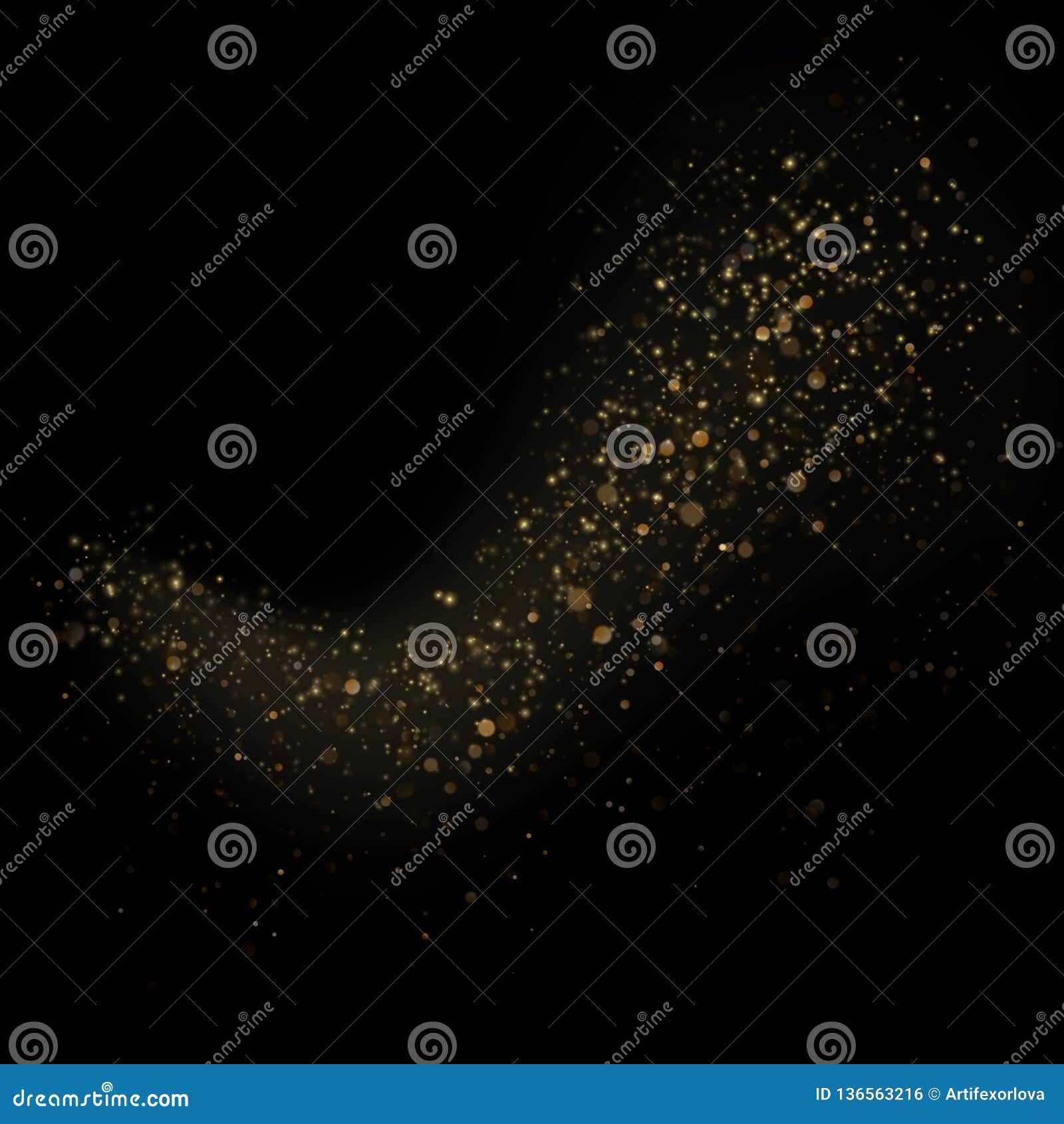 Christmas Stardust Trail Effect. EPS 10 Stock Vector - Illustration of ...