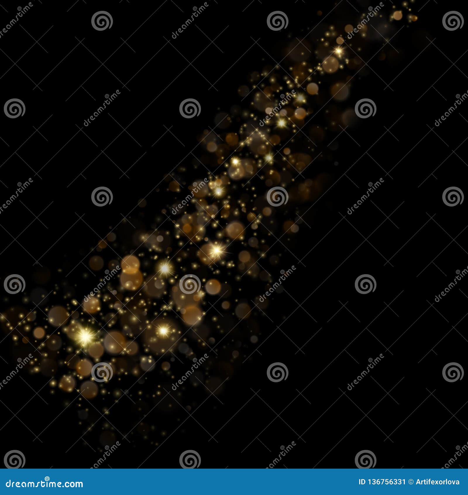 Christmas Stardust Trail Effect. EPS 10 Stock Vector - Illustration of ...