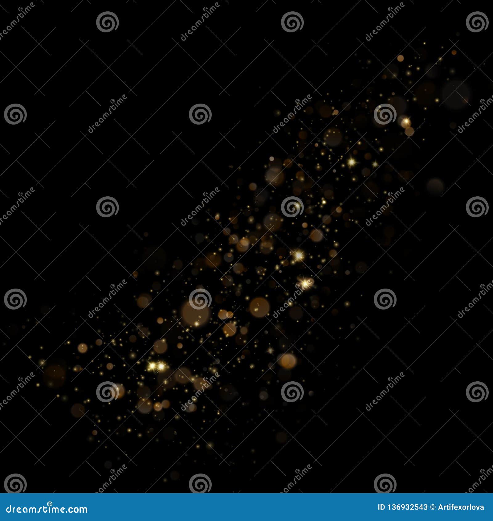 Christmas Stardust Trail Effect. EPS 10 Stock Vector - Illustration of ...