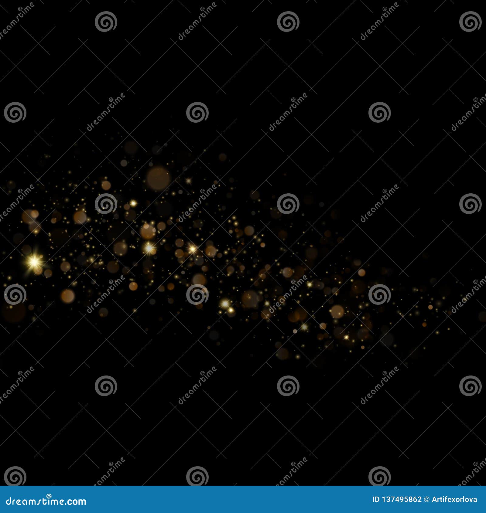 Christmas Stardust Trail Effect. EPS 10 Stock Vector - Illustration of ...