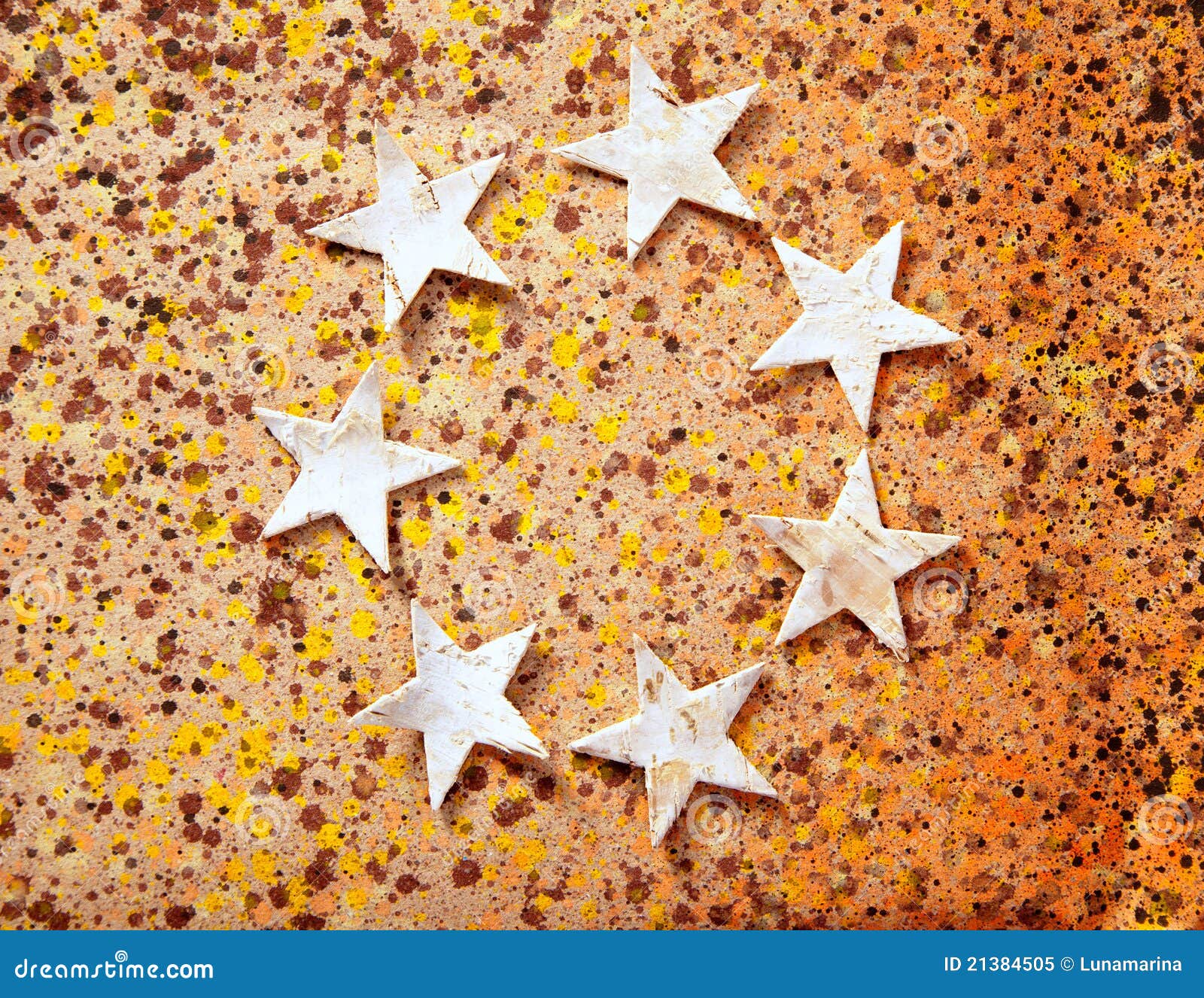 Christmas Stars Background on Recycle Paper Stock Image - Image of ...