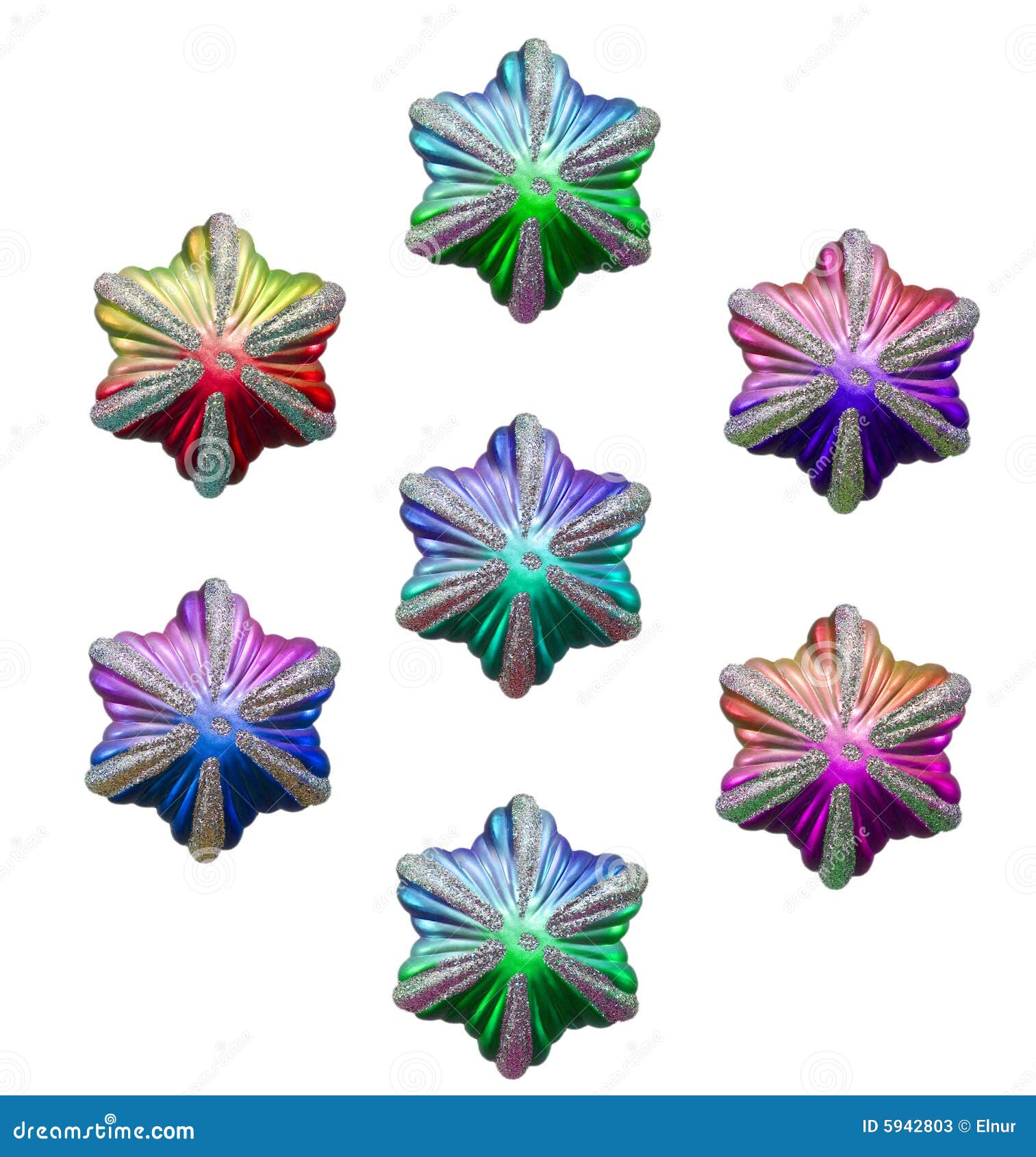 Christmas Stars of Various Colours Stock Image - Image of balls, sphere ...