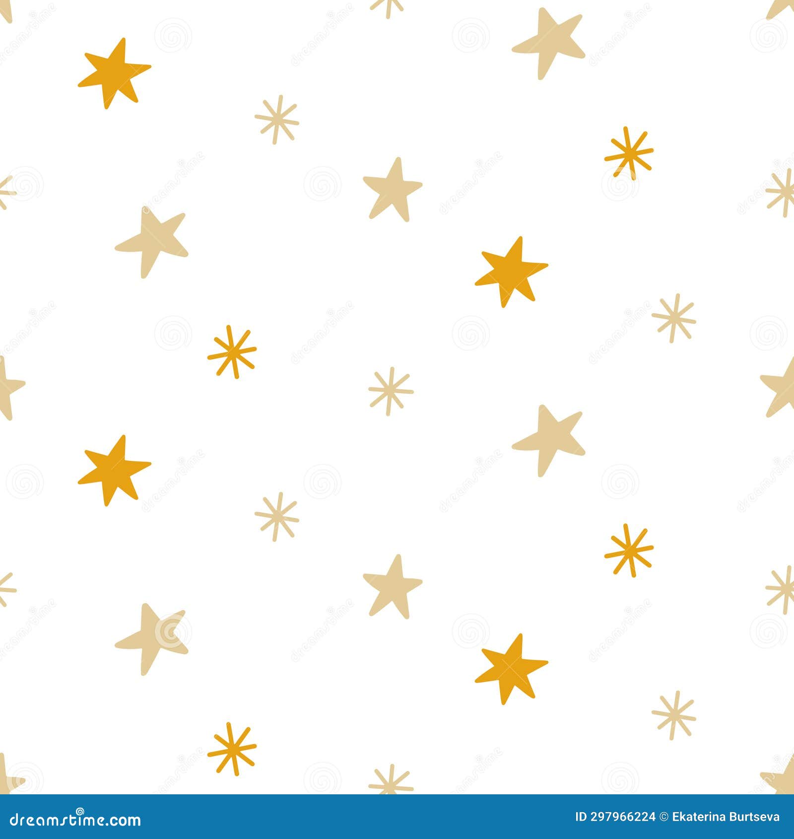 Christmas Stars Vector Seamless Pattern Background Stock Illustration ...
