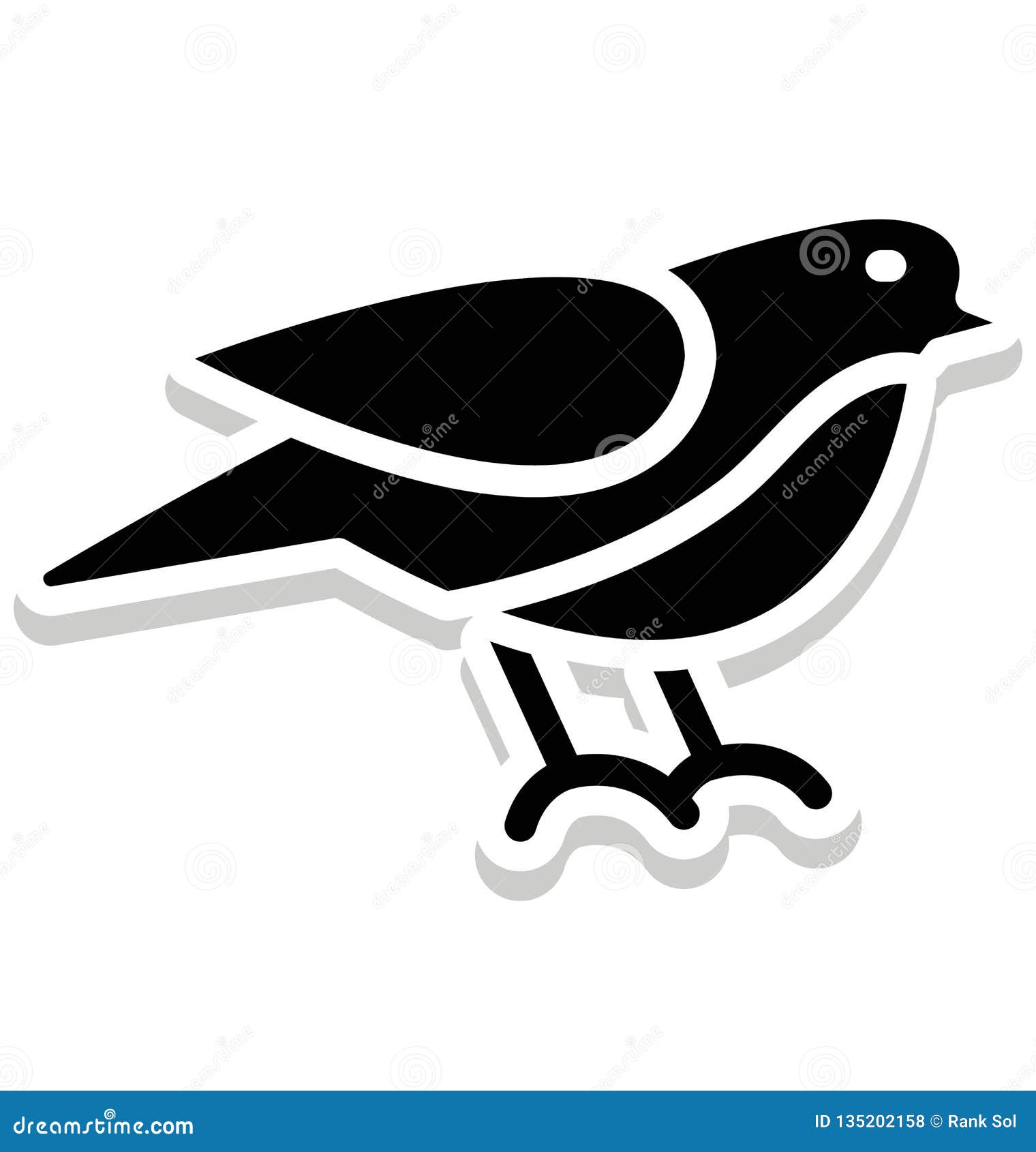 Sparrow, Twitter Isolated Vector Icon that Can Be Easily Modified or ...