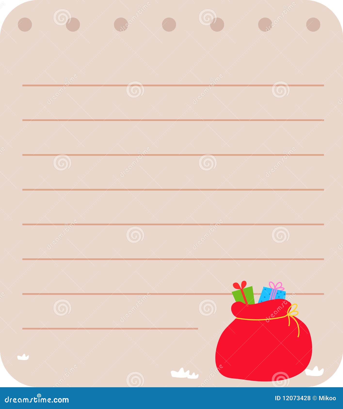 Christmas sticky notes stock vector. Illustration of gift - 12073428