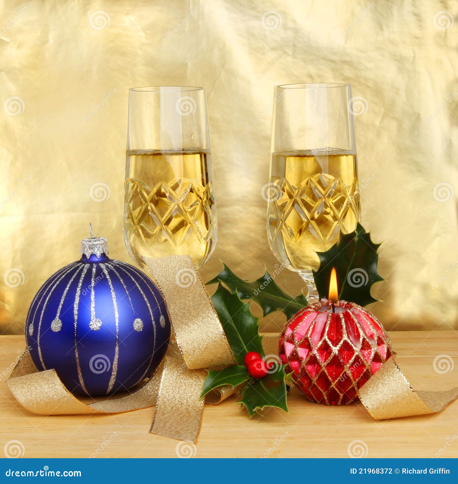 Christmas still life stock photo. Image of champagne - 21968372