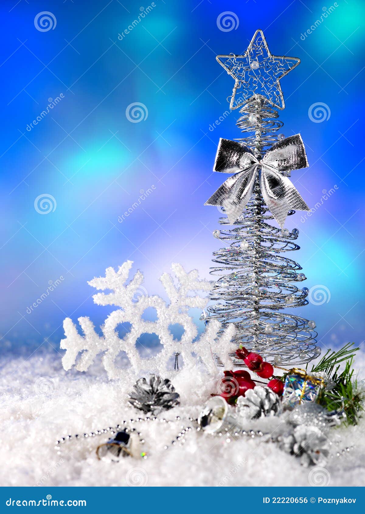 Christmas Still Life with Snowflake. Stock Photo - Image of tree ...