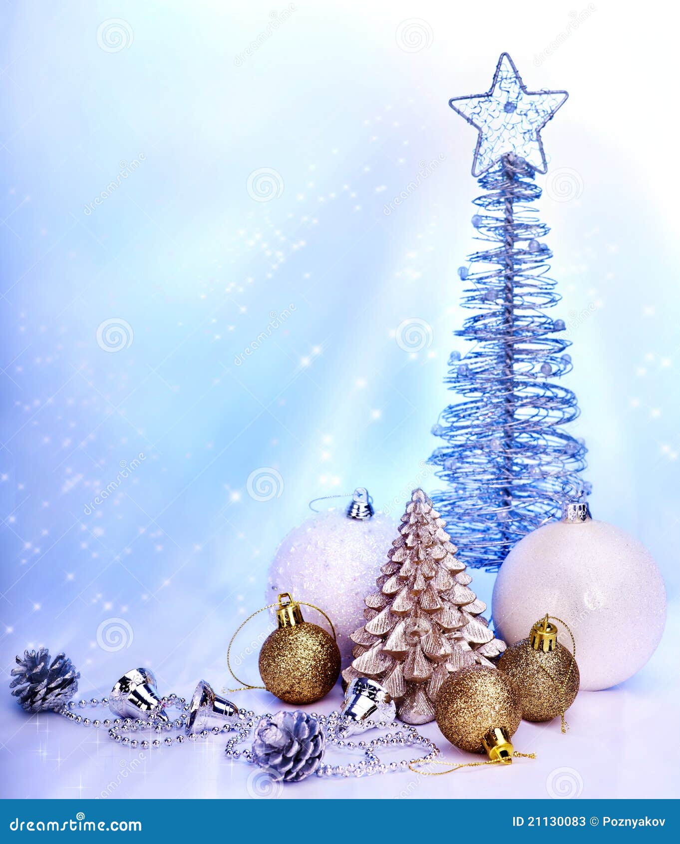 Christmas Still Life with Tree, Ball. Stock Image - Image of xmas ...