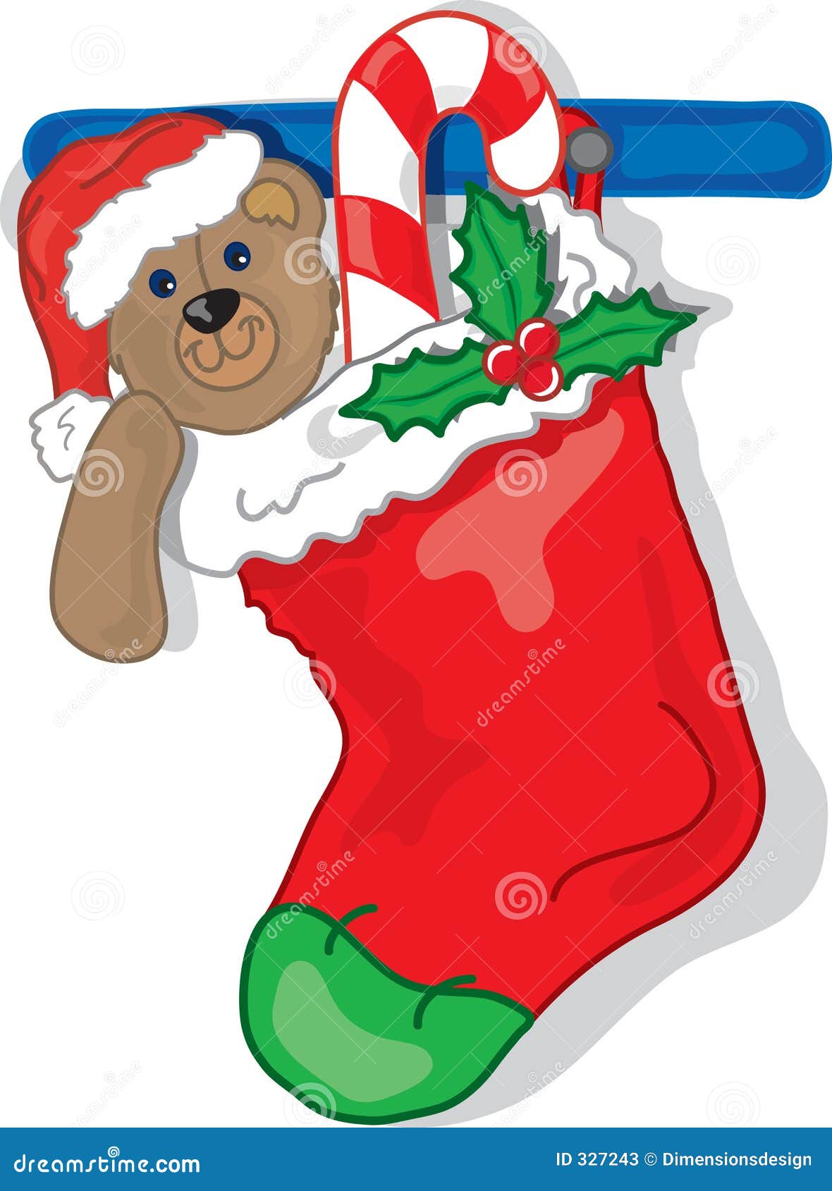 Christmas Stocking A Cartoon Vector Banner Template | CartoonDealer.com ...