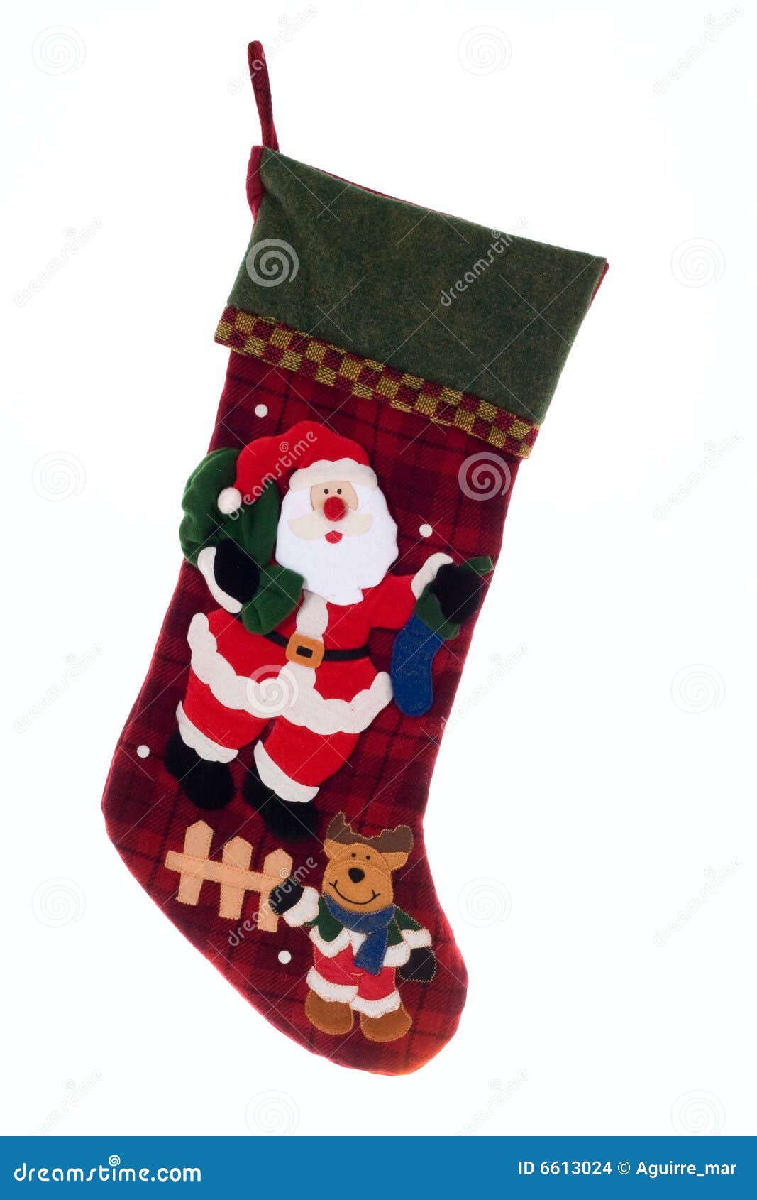Christmas stocking stock photo. Image of isolated, holiday - 6613024
