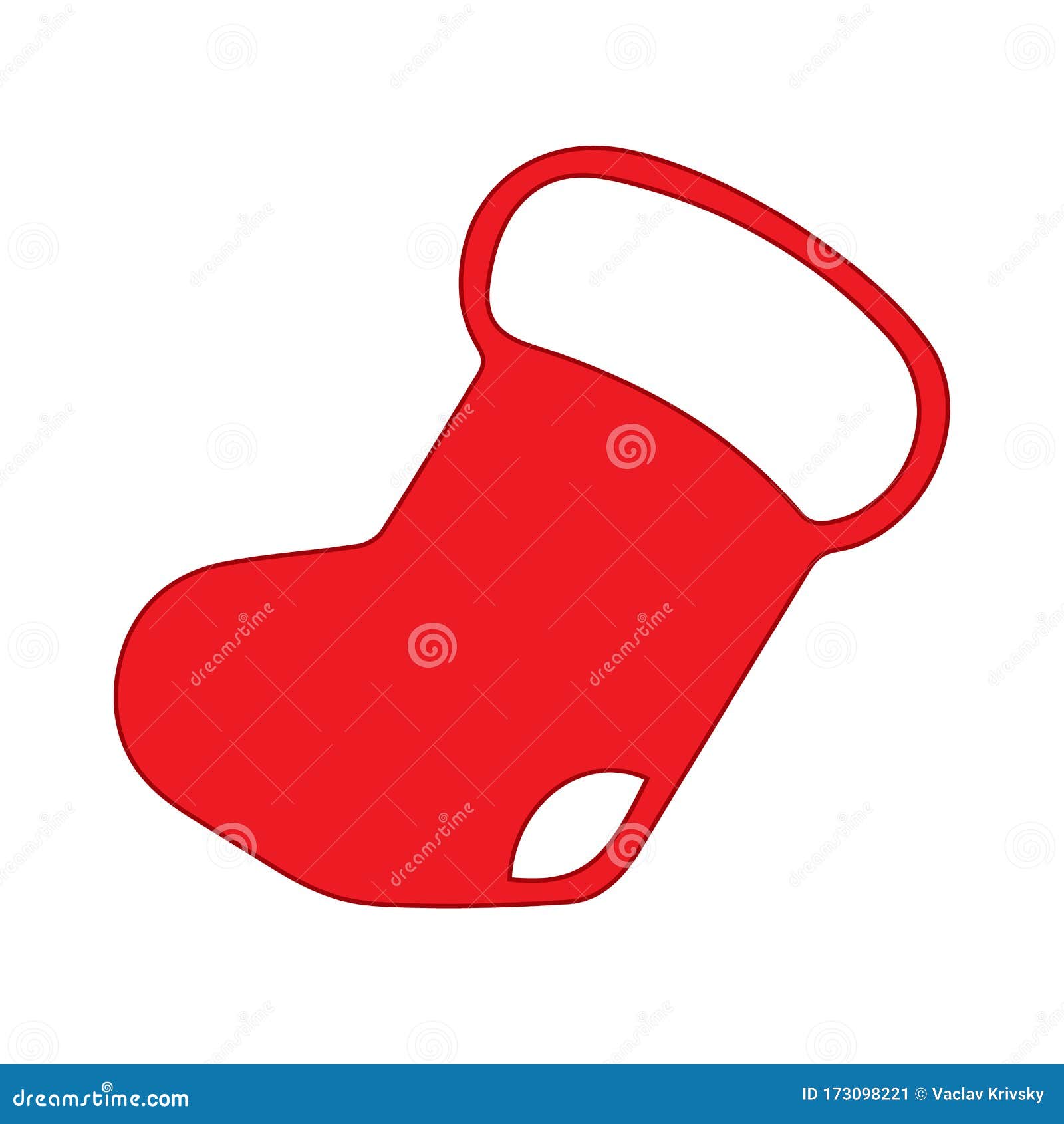 Christmas Stocking Vector Icon Eps 10. Stock Vector - Illustration of ...