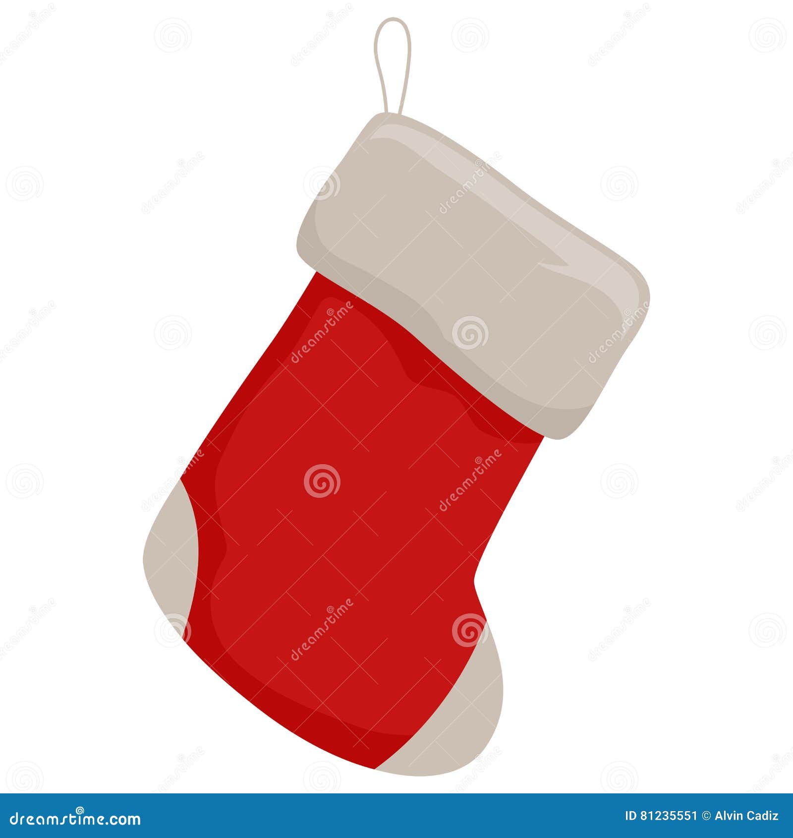 Christmas Stocking A Cartoon Vector Banner Template | CartoonDealer.com ...