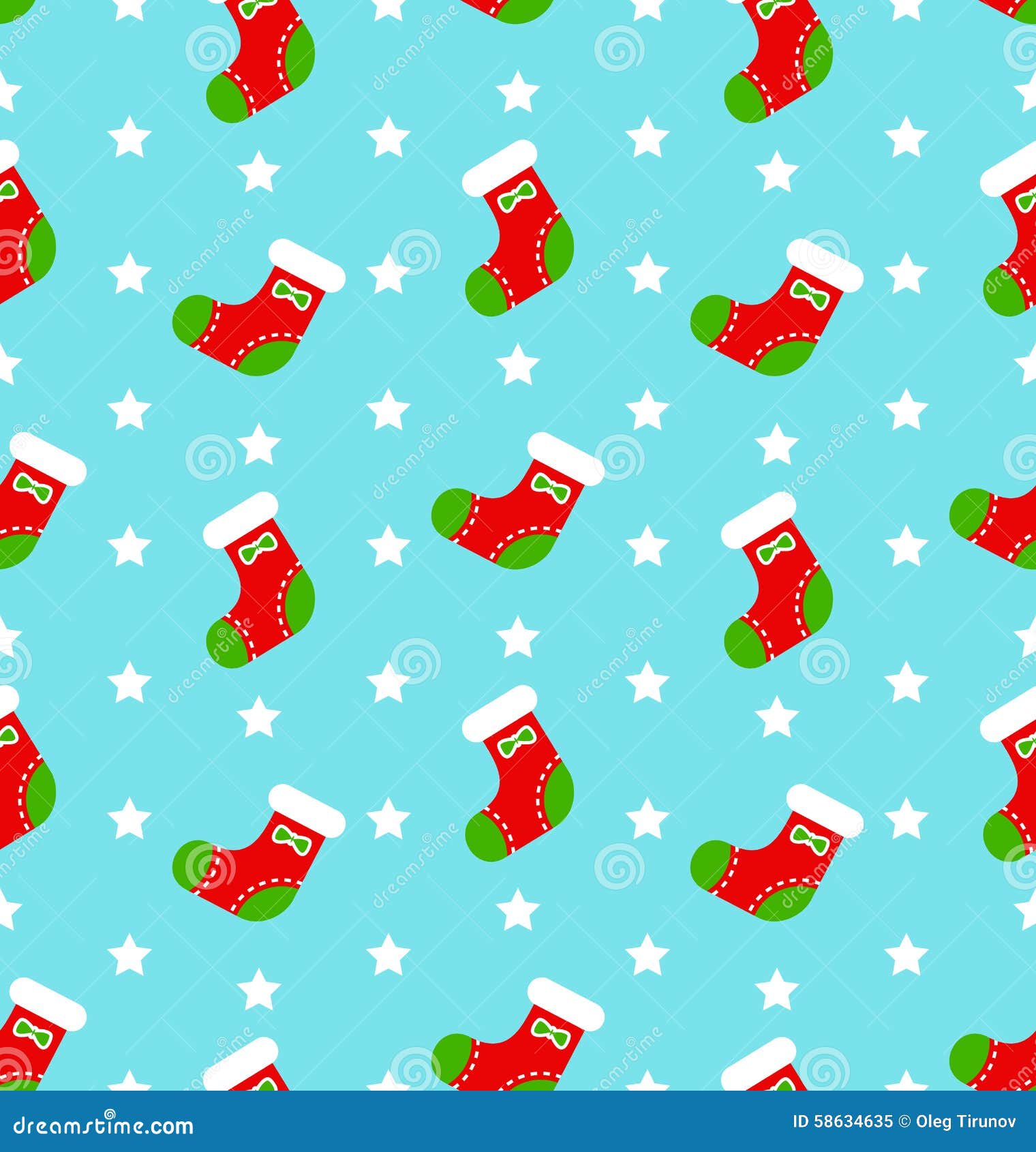 Christmas Stockings Seamless Stock Vector - Illustration of accessory ...