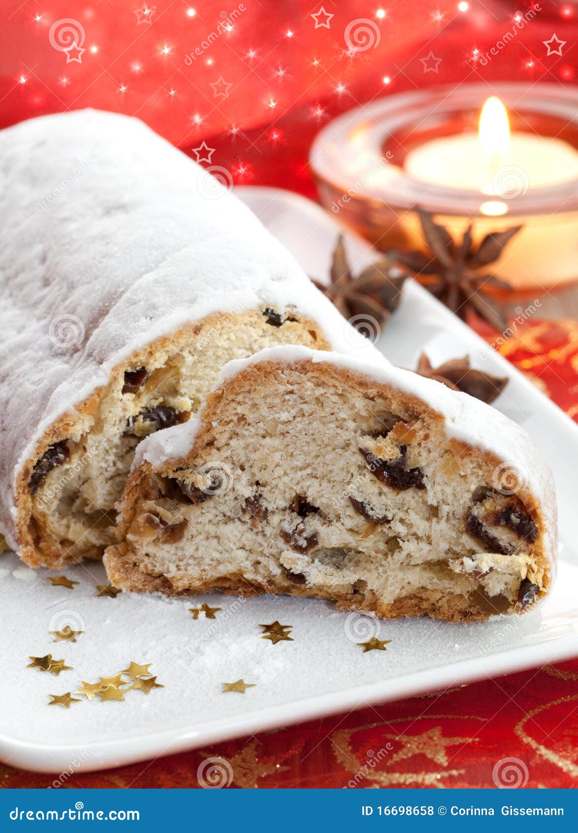 Christmas stollen stock photo. Image of advent, fruit - 16698658