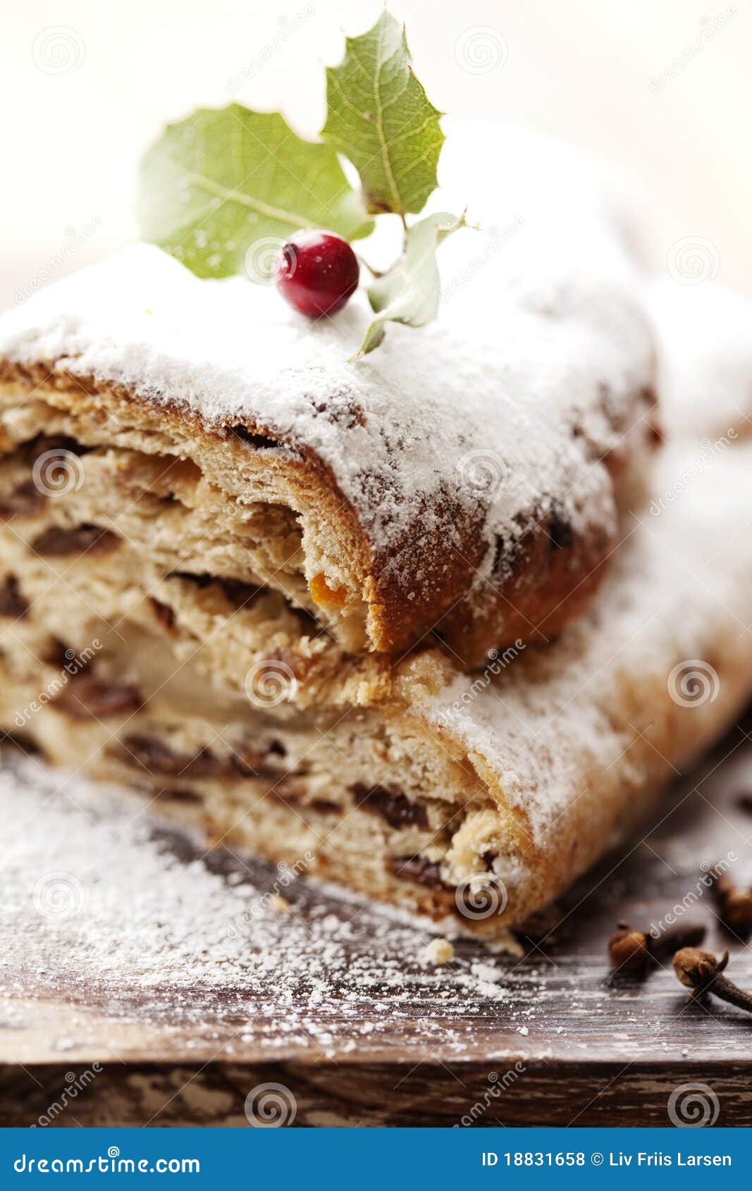 Christmas stollen stock photo. Image of seasonal, sugar - 18831658