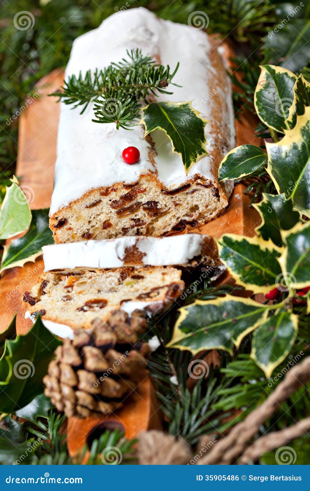 Christmas stollen stock photo. Image of december, german - 35905486