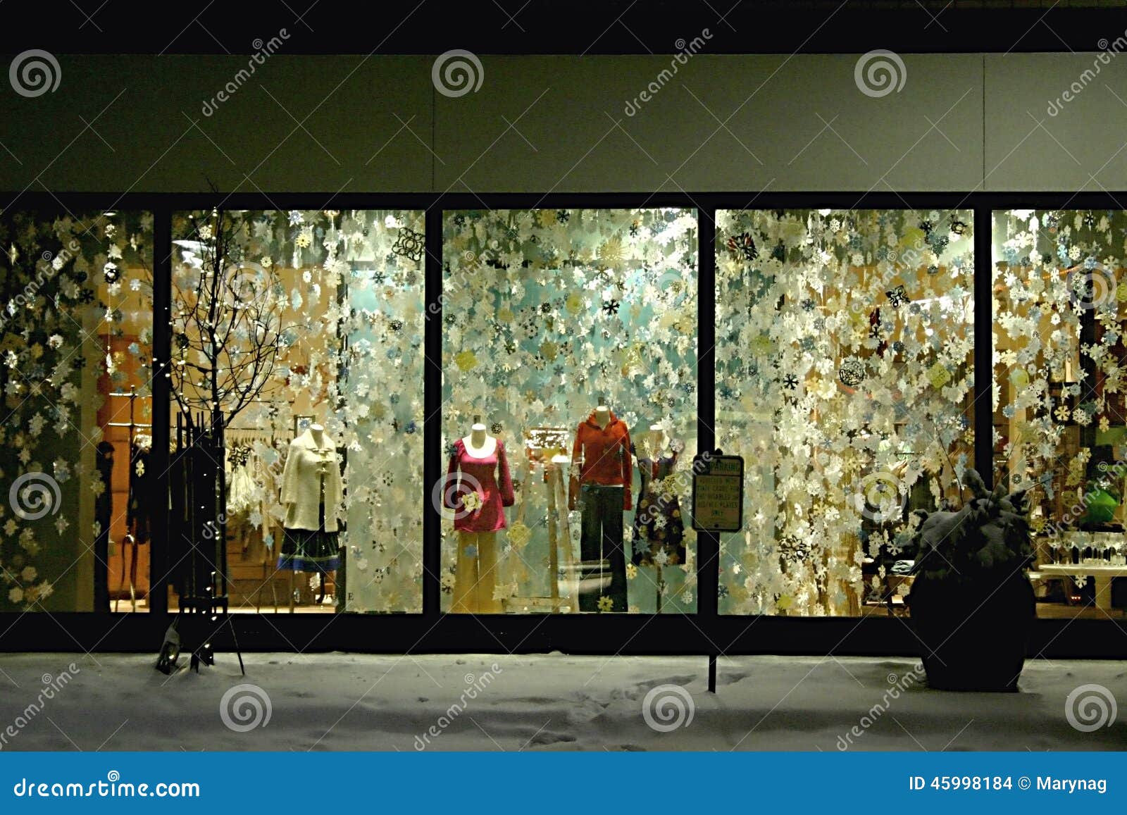 Christmas Storefront stock photo. Image of store, lights - 45998184