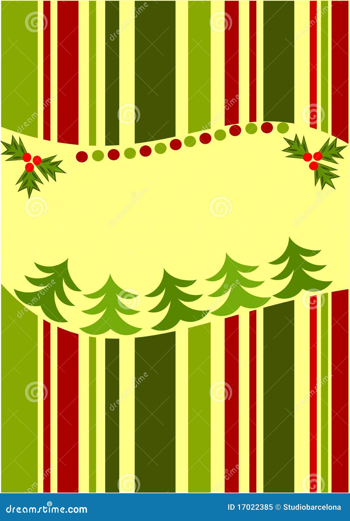 Christmas striped card stock vector. Illustration of design - 17022385