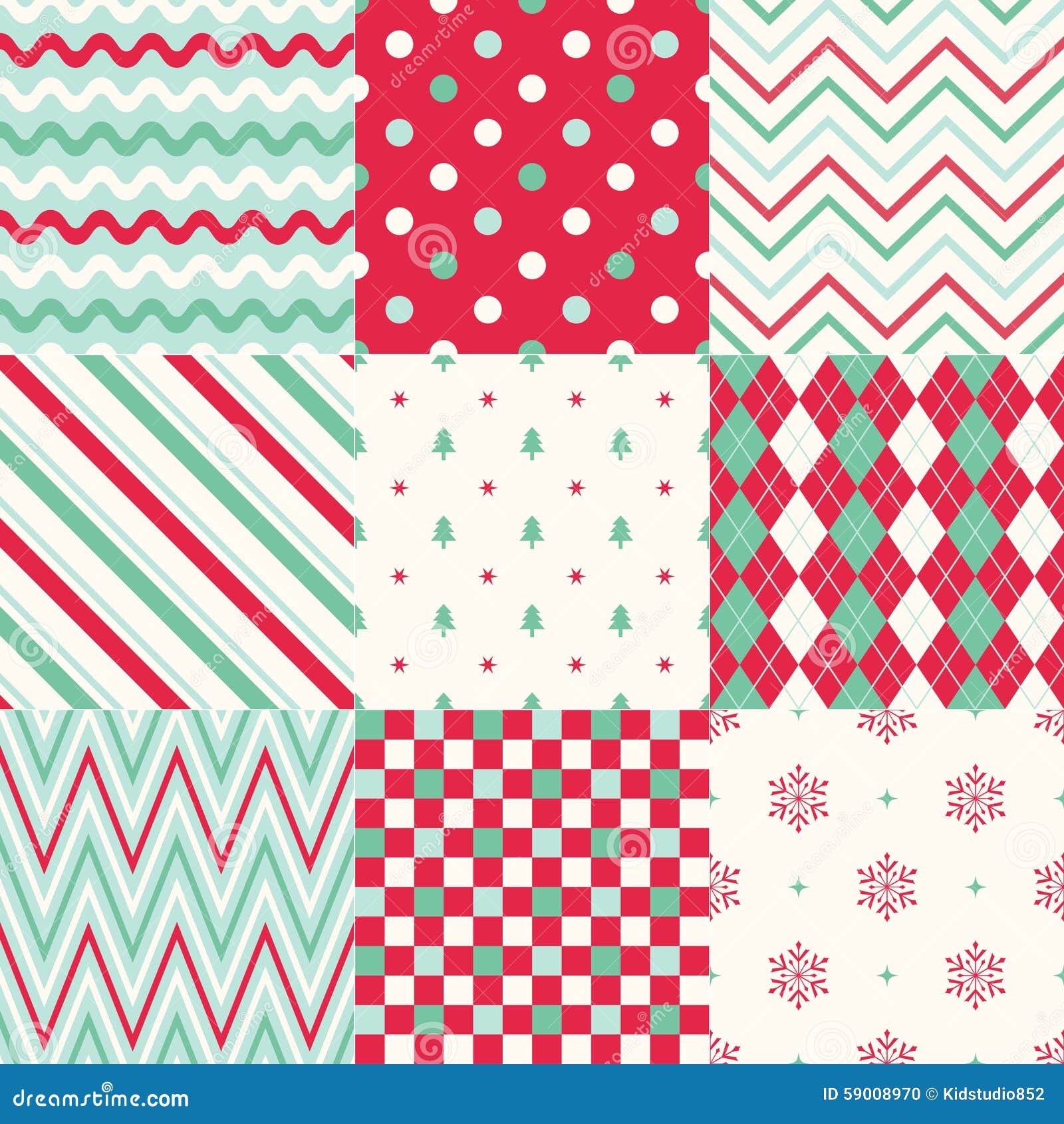 Christmas Stripes Geometric Background Stock Vector - Illustration of ...