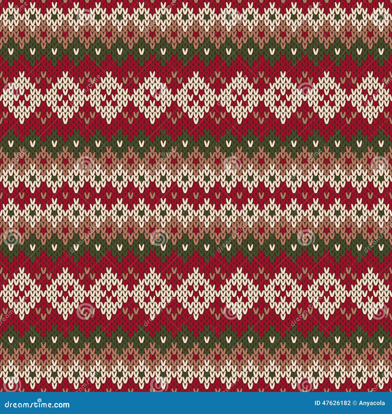 Christmas Sweater Design. Seamless Knitted Pattern in Traditional Fair ...