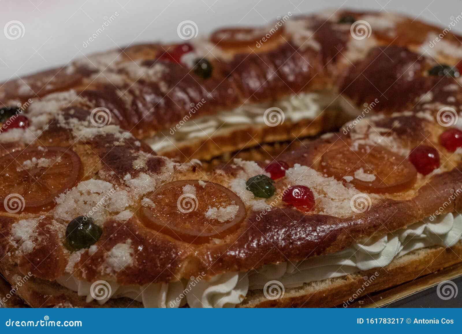 Christmas Sweets Typical of Spain: `Roscon De Reyes`. Stock Image ...
