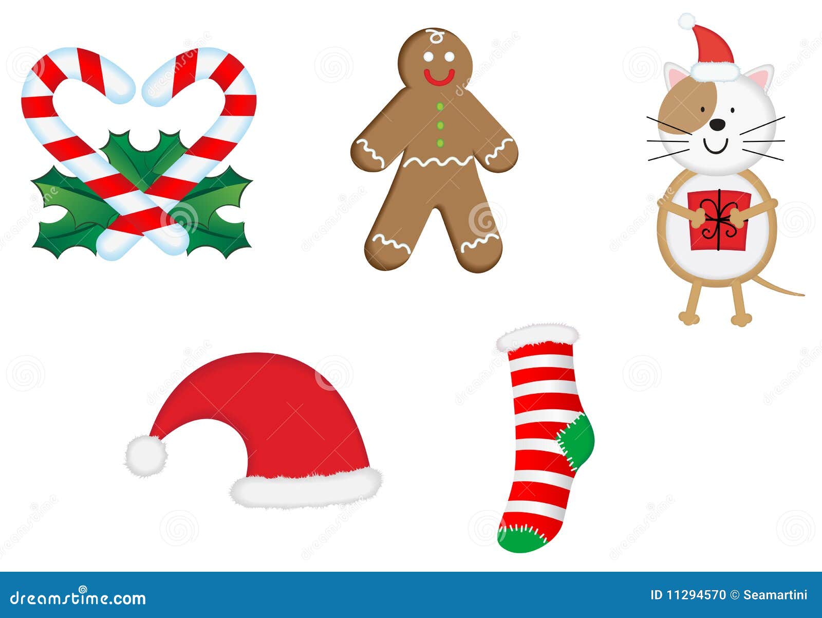Christmas symbols stock vector. Illustration of religious - 11294570
