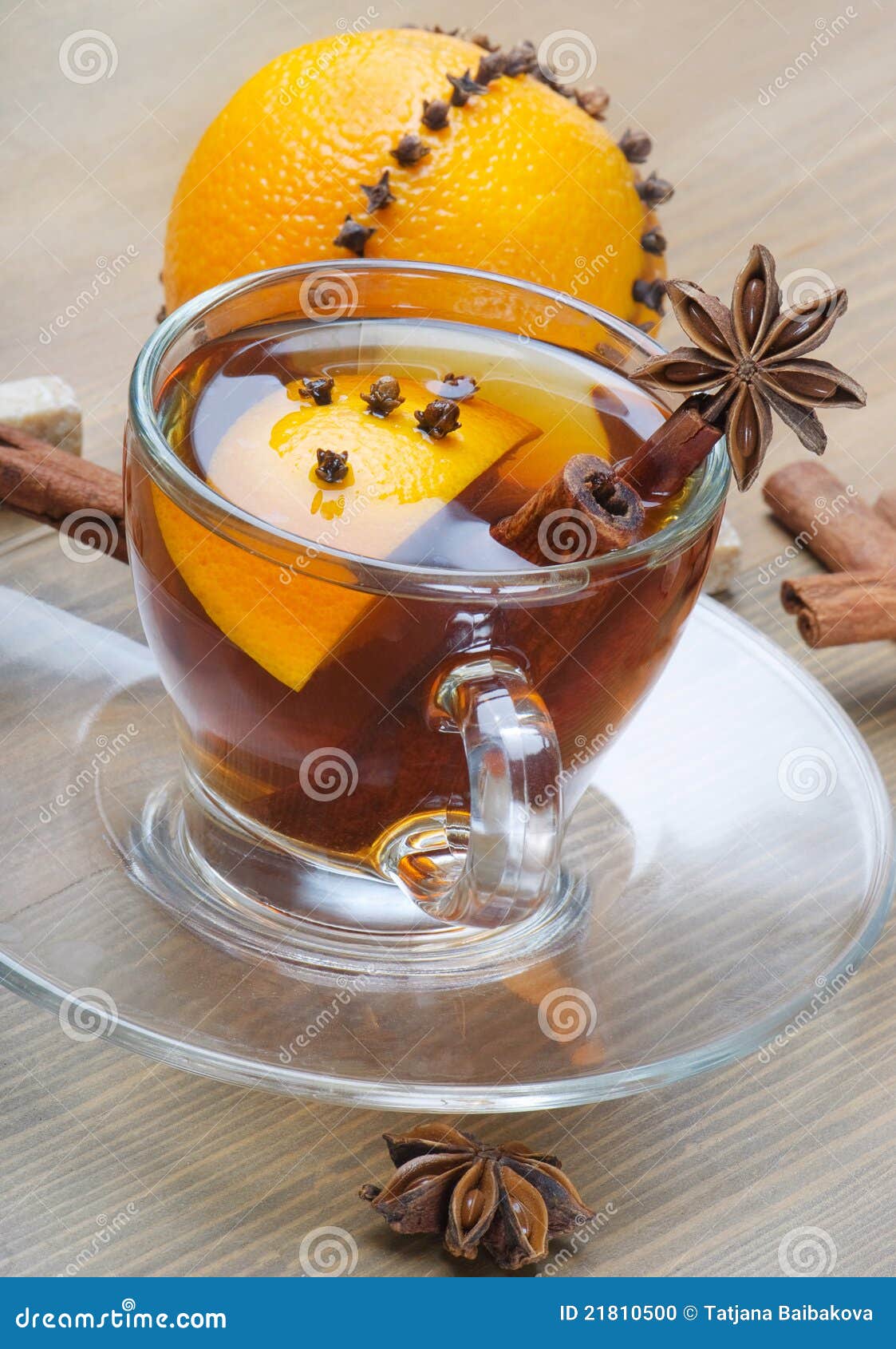 Christmas tea stock photo. Image of saucer, drink, glass - 21810500