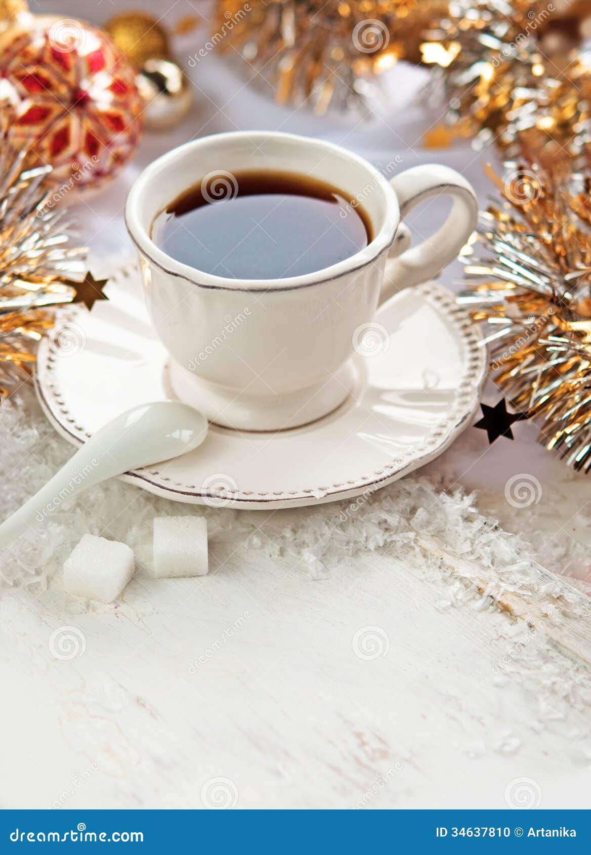 Christmas tea cup stock photo. Image of inspiration, classics - 34637810