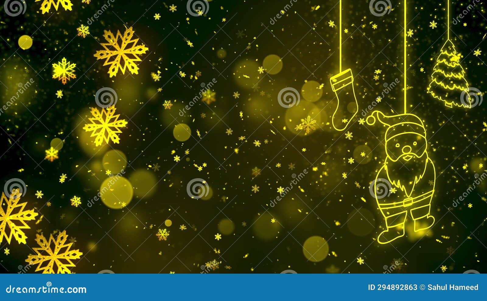 Christmas Theme Background Animation with Seamless Loop Stock Video ...