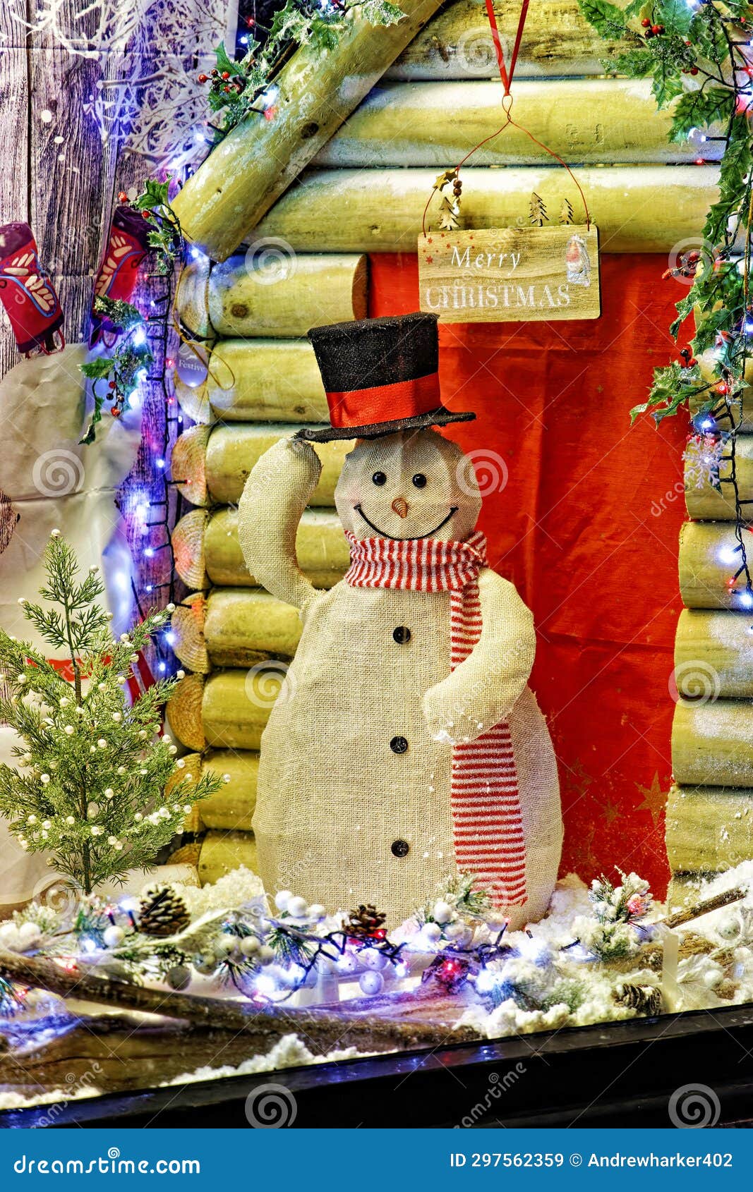 A Christmas Themed Shop Window Display Editorial Stock Image - Image of ...
