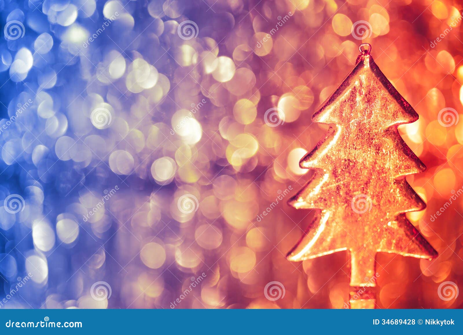 Christmas Tree on Shiny Background Stock Photo - Image of festive ...