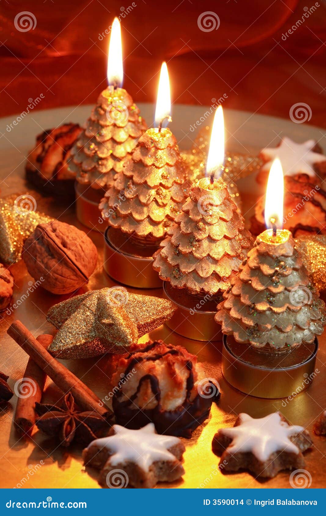 Christmas time stock photo. Image of cookies, bells, candles - 3590014