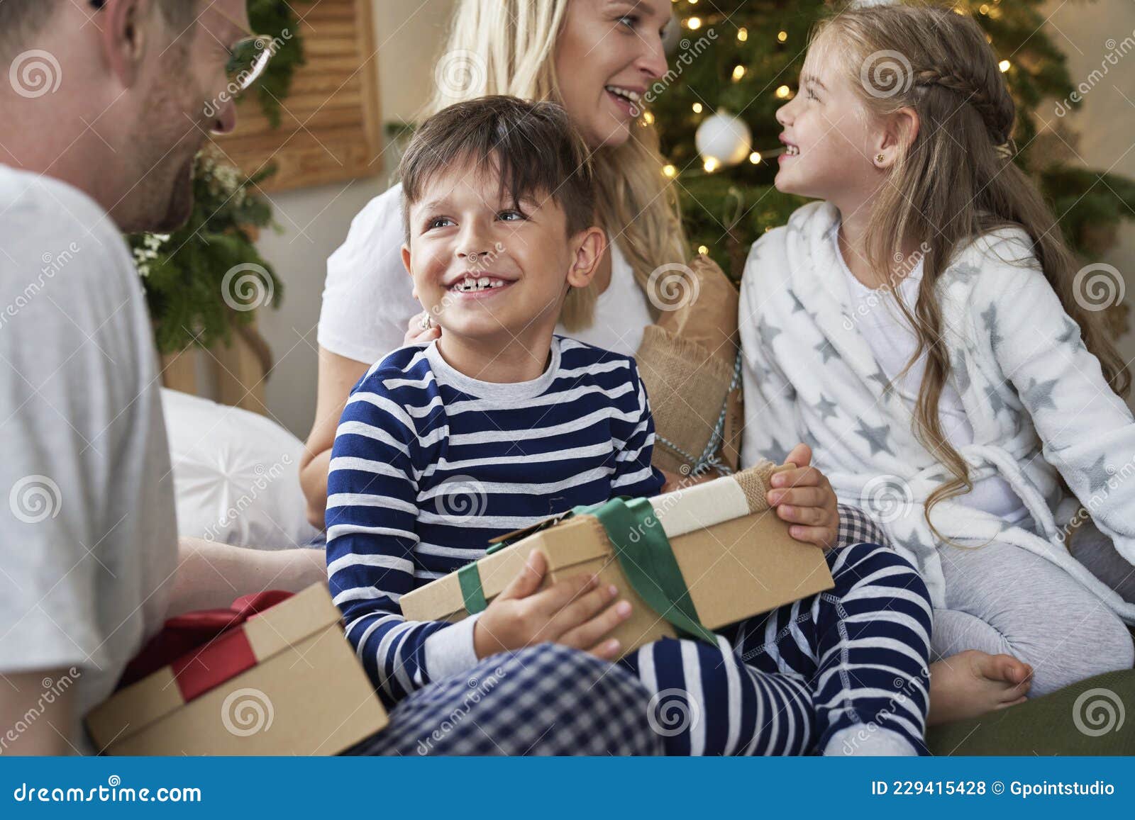Christmas time with family stock photo. Image of celebration - 229415428