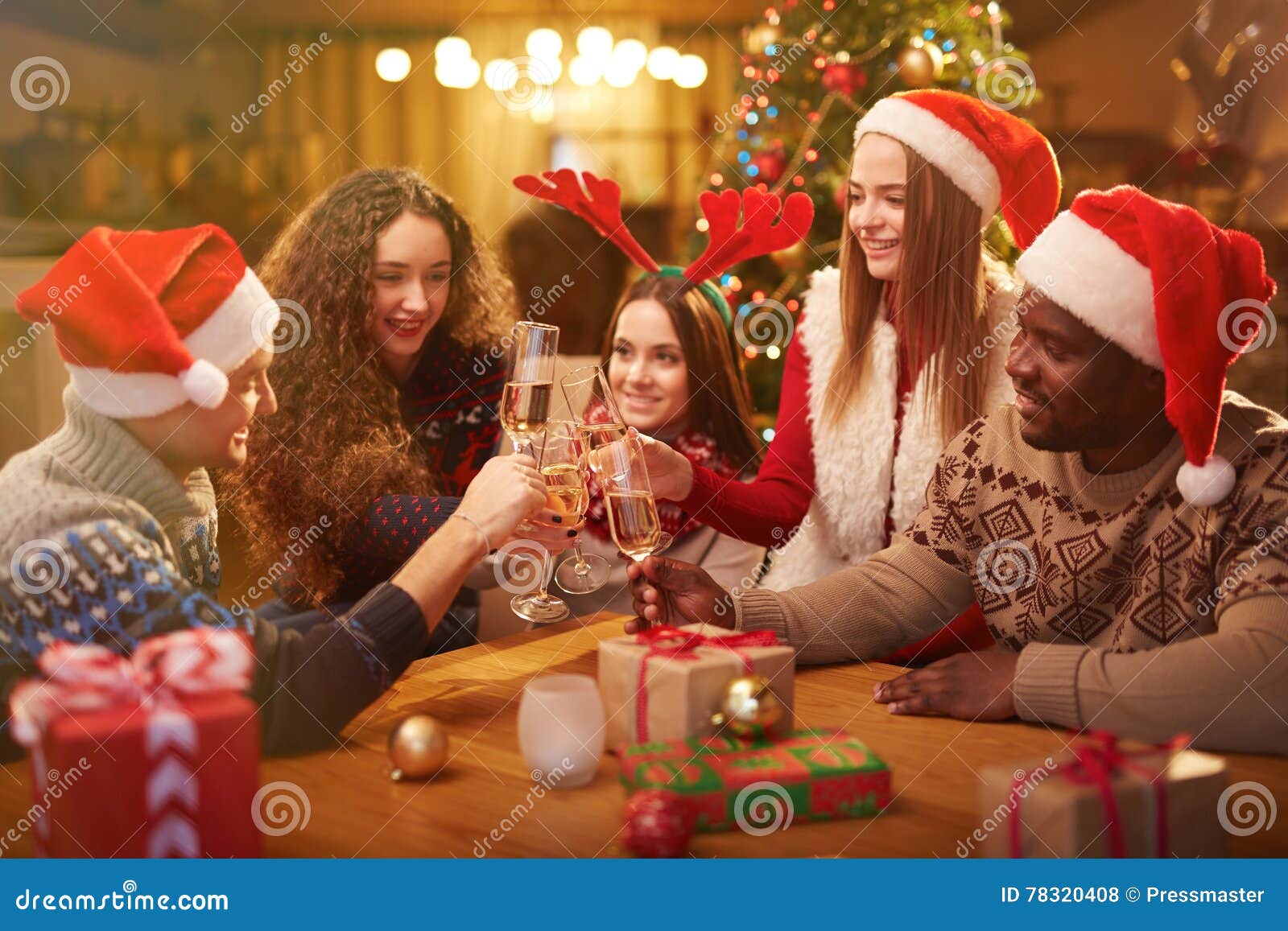 Christmas toast stock photo. Image of cheers, congratulations - 78320408