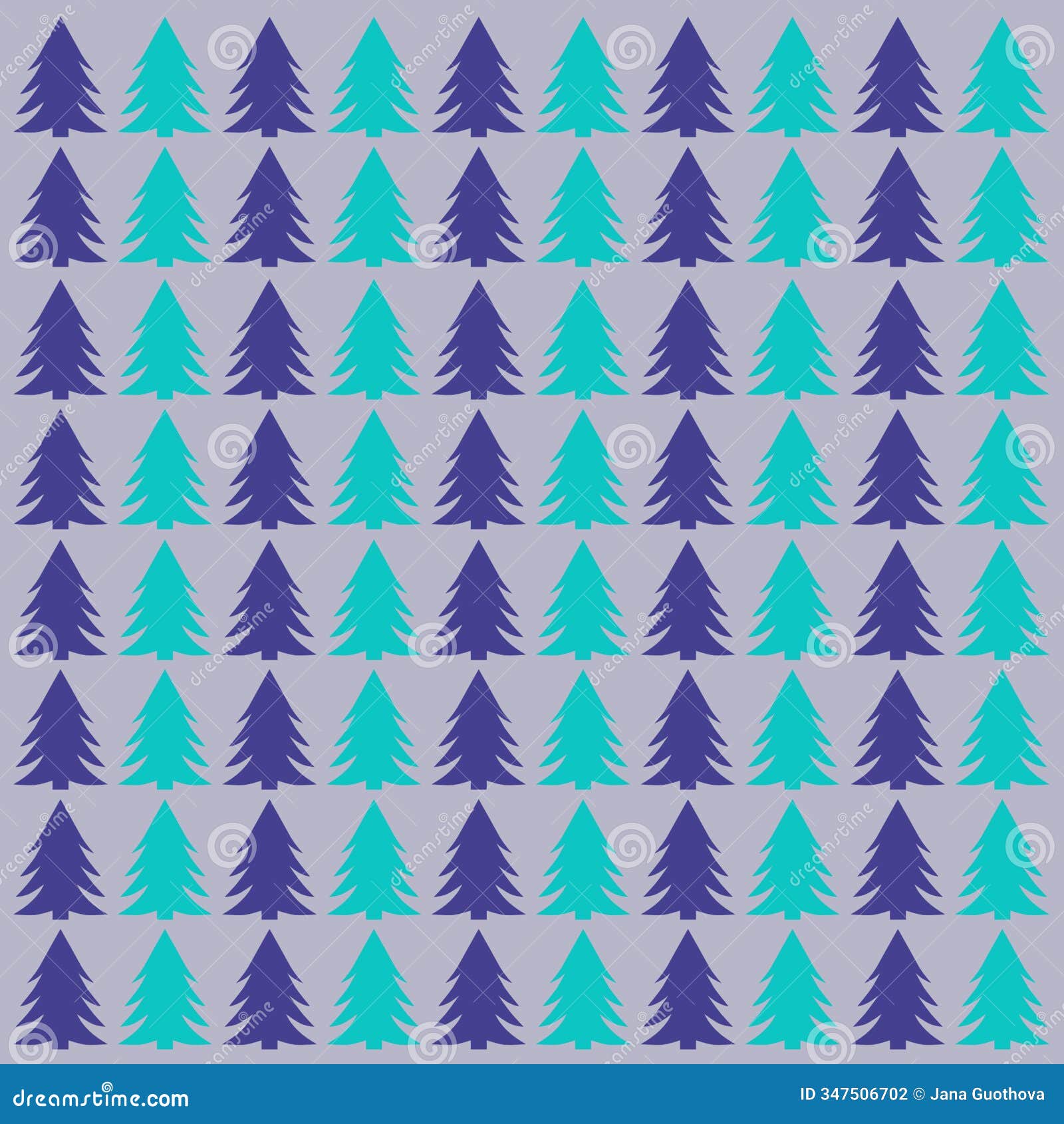 Christmas Traditional Vintage Trees Design Pattern Texture Stock Vector ...
