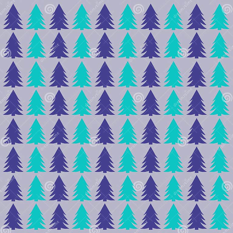 Christmas Traditional Vintage Trees Design Pattern Texture Stock Vector ...