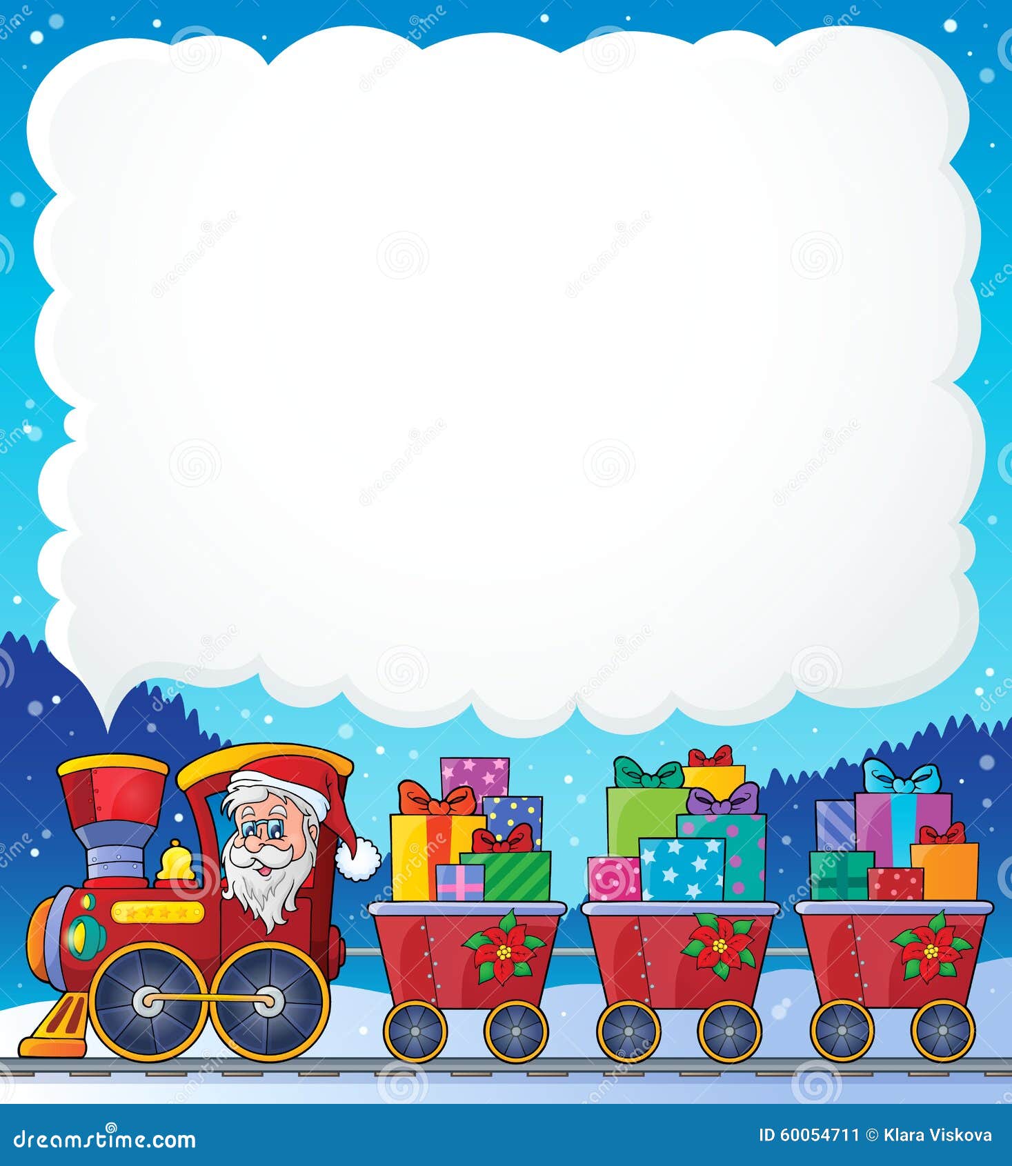 Christmas Train Border
