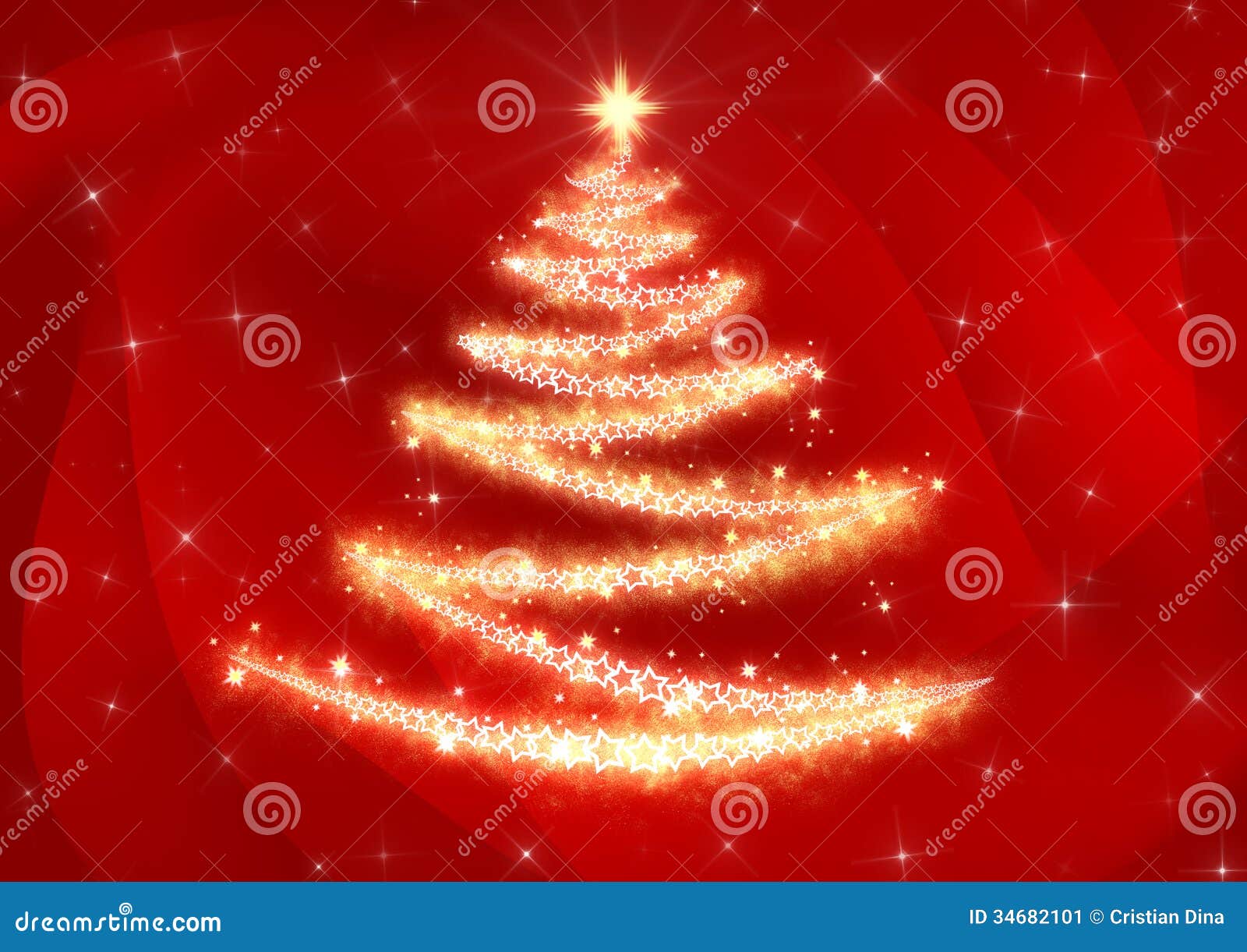 Christmas Tree Abstract Background Stock Illustration - Illustration of ...