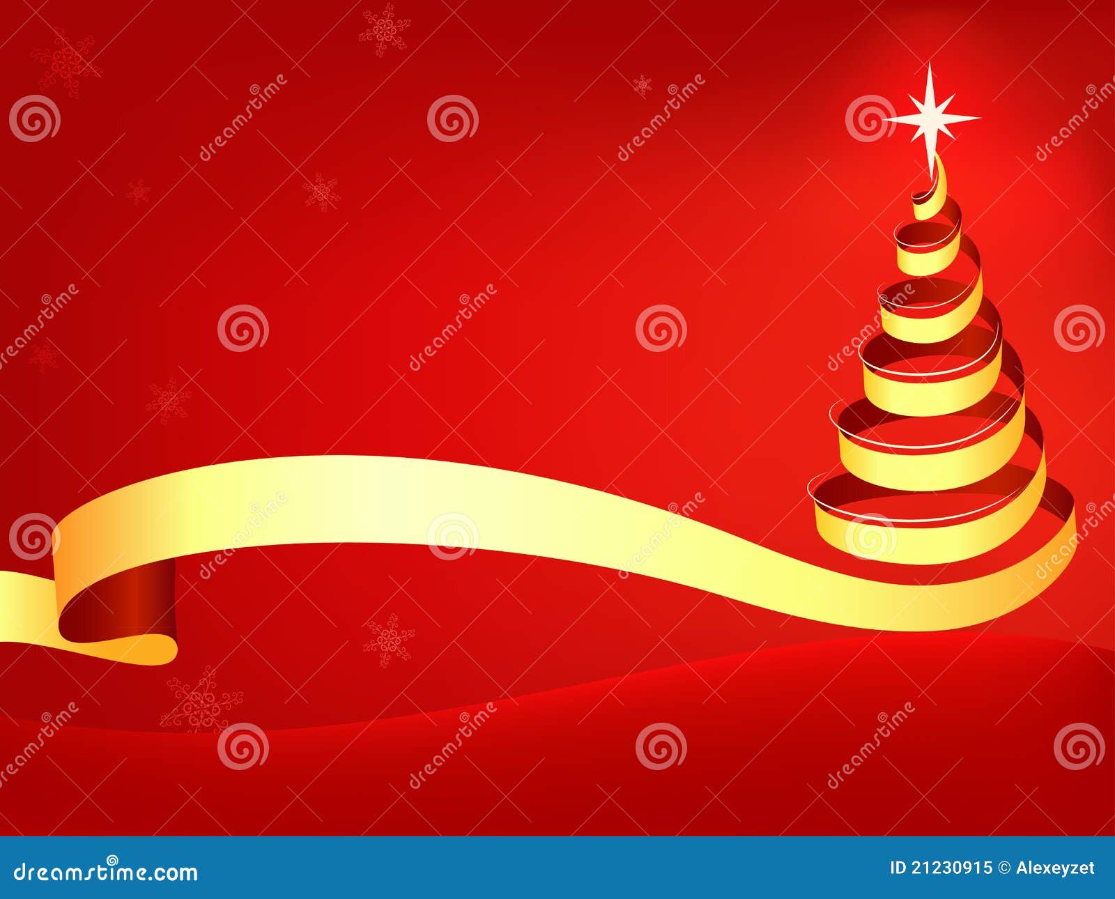 Christmas Tree Abstract with Red Background Stock Vector - Illustration ...