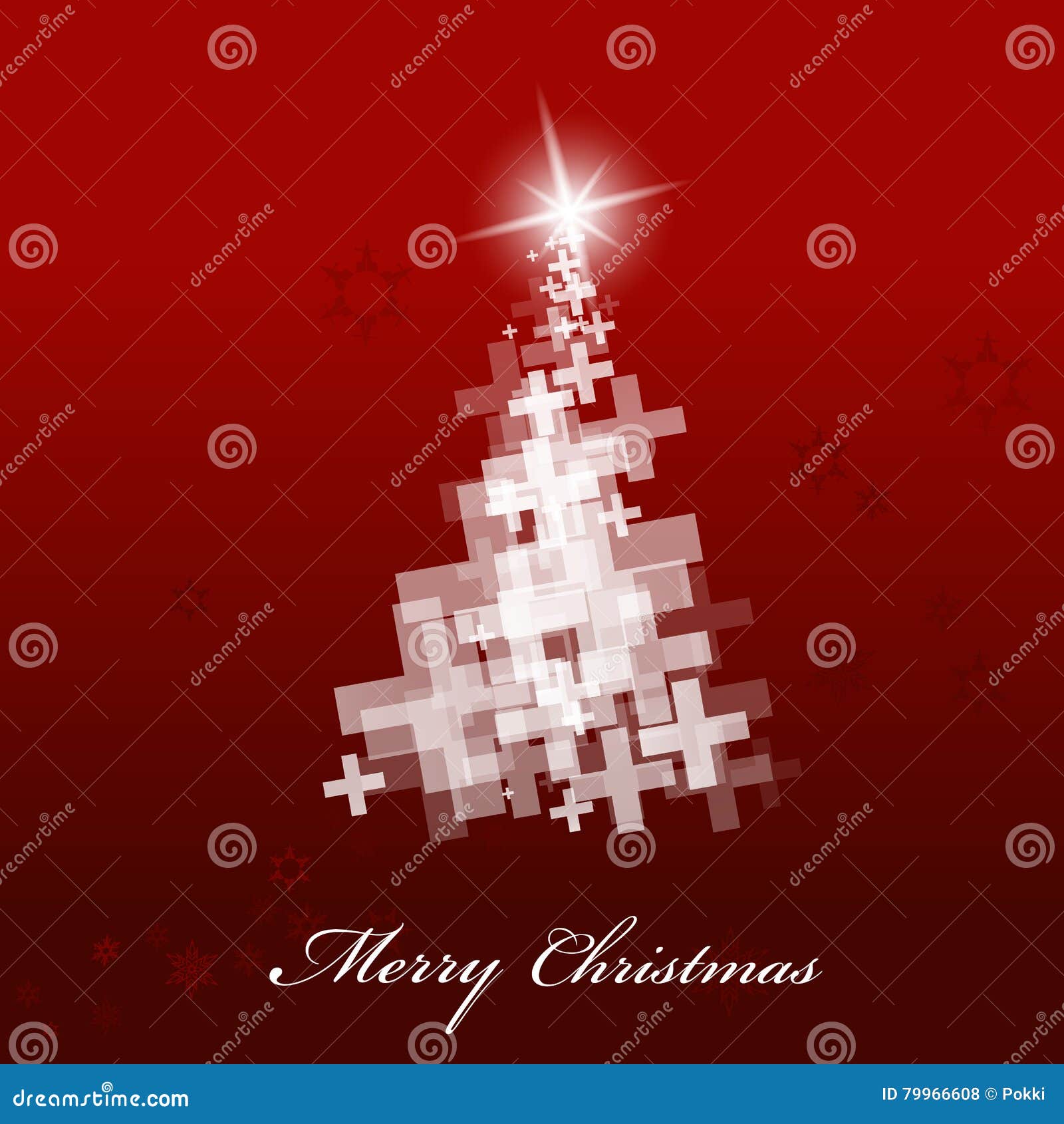 Christmas Tree Background Created with Plus Signs Stock Vector ...