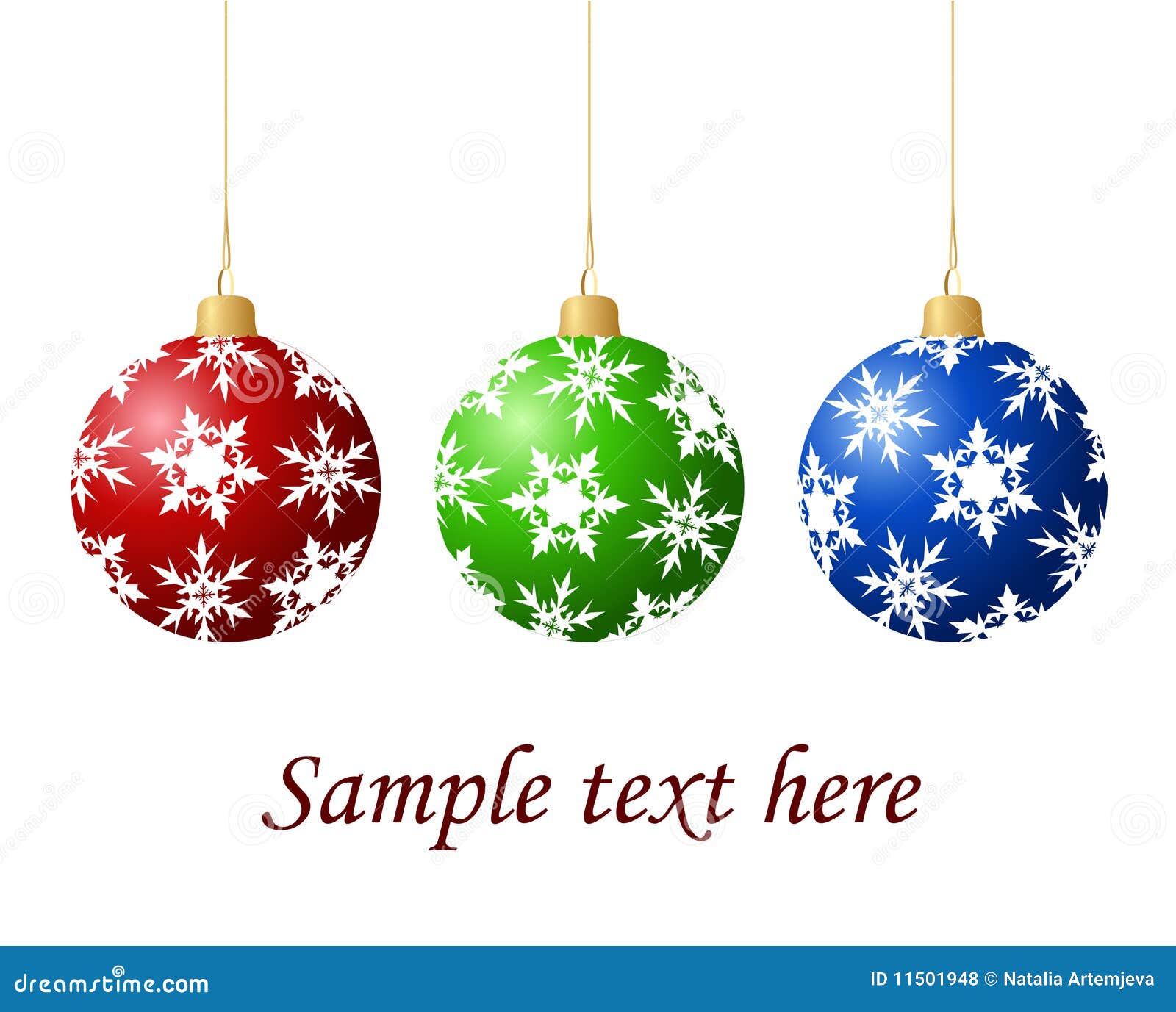 Christmas tree balls stock vector. Illustration of green - 11501948