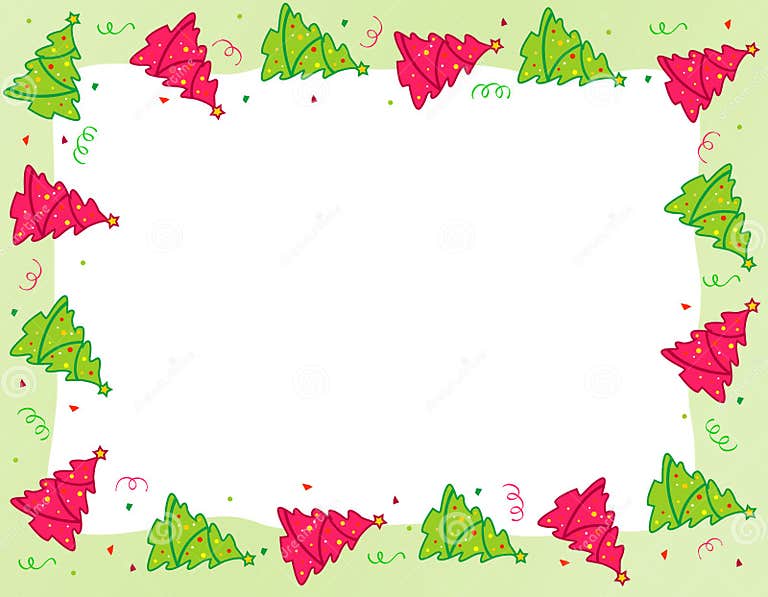 Christmas Tree border stock vector. Illustration of backdrop - 11217708