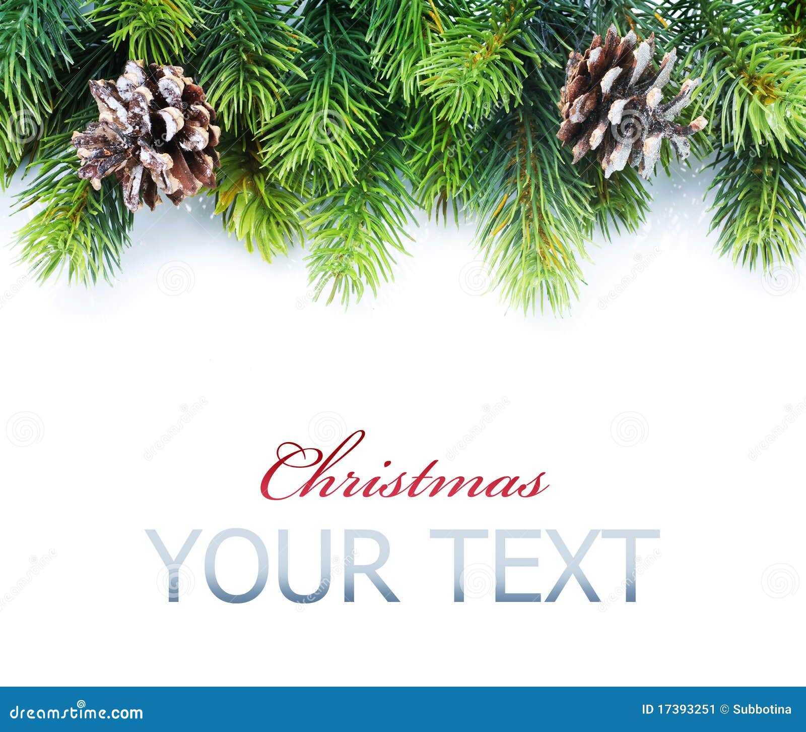 Christmas Tree Border stock image. Image of evergreen - 17393251