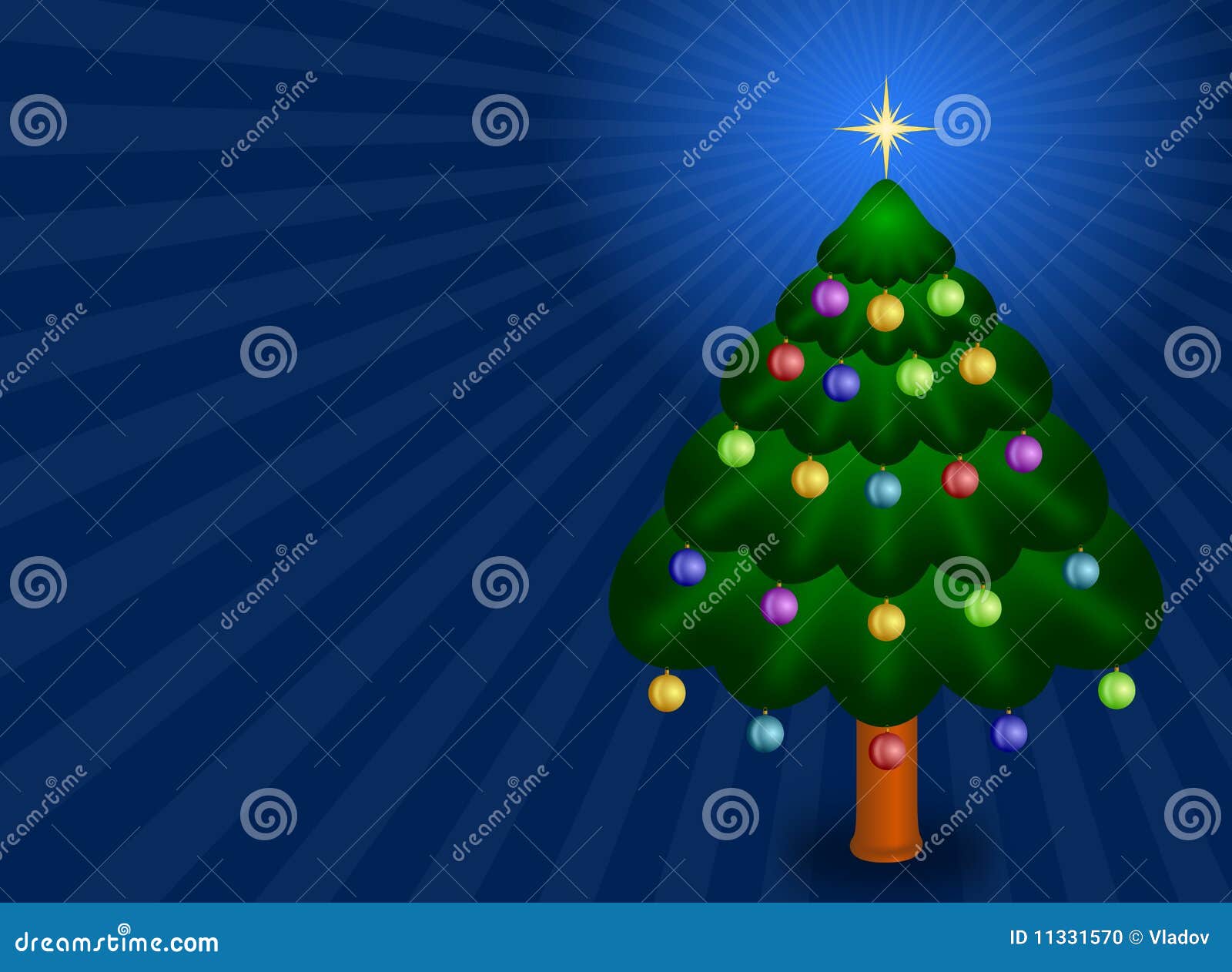 Christmas tree - card stock illustration. Illustration of curve - 11331570